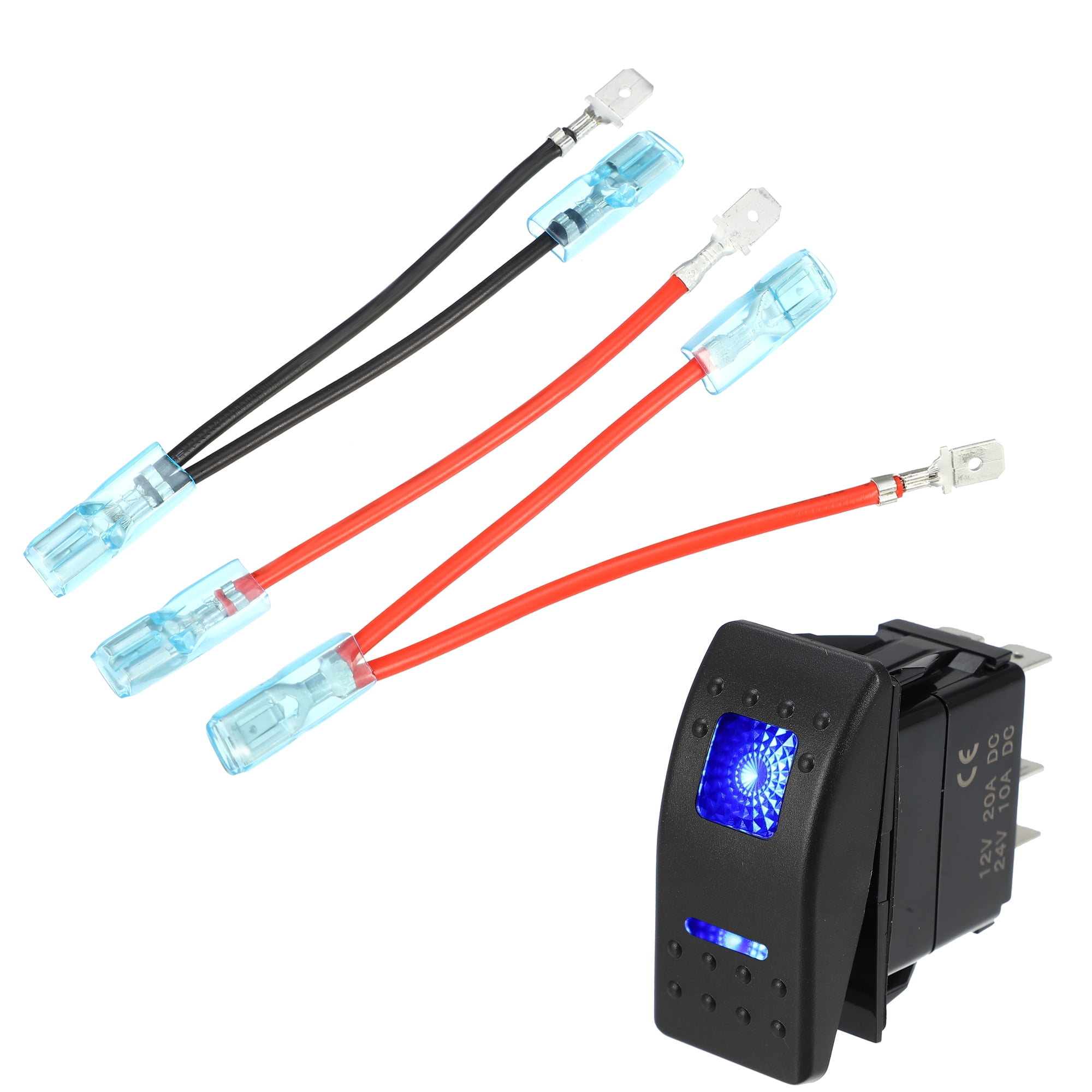 Unique Bargains Universal Car Rocker Switch 5 Pin Momentary Toggle ...