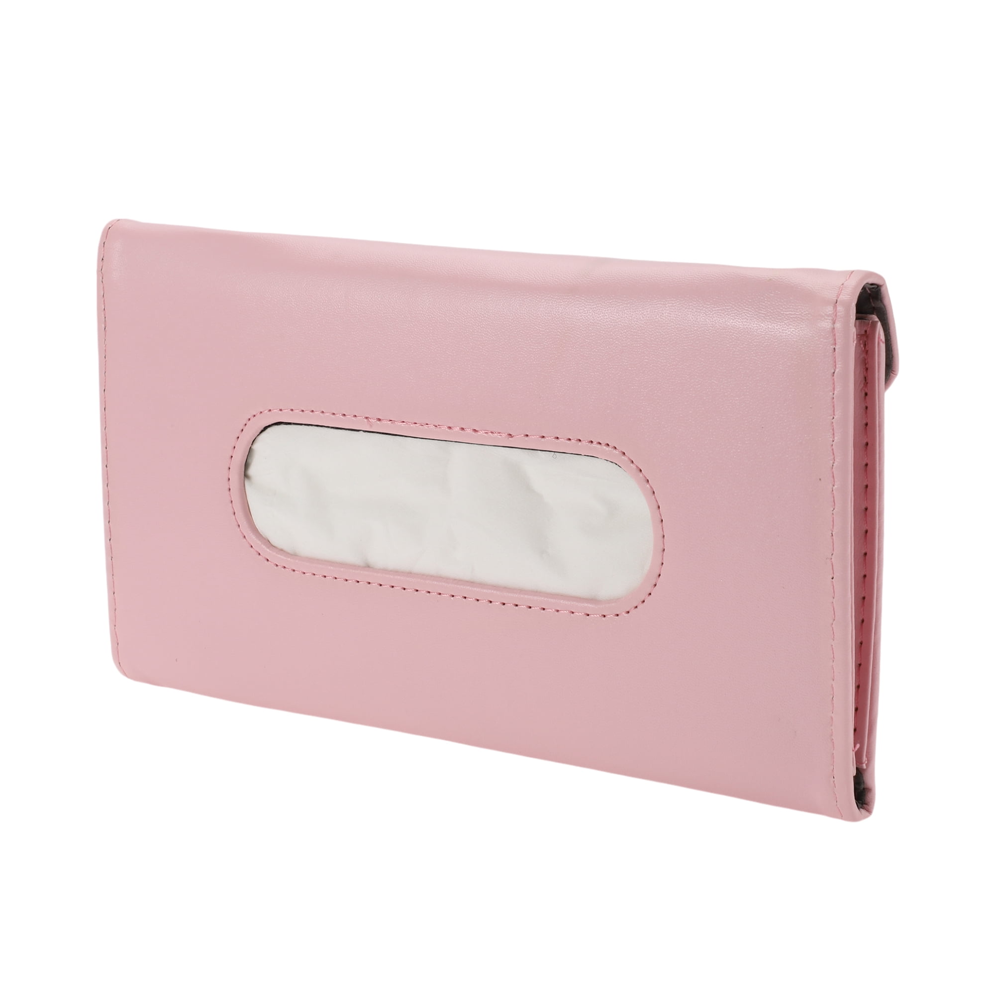 Unique Bargains Universal Car Tissue Holder Tissues Box Cover Faux ...