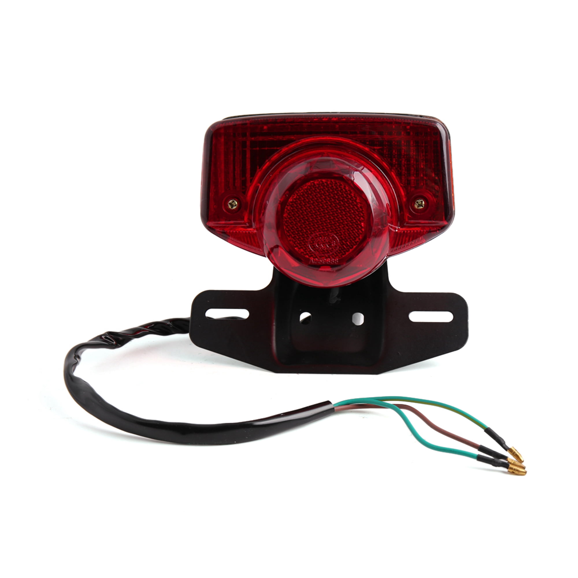 Unique Bargains Universal Motorcycle 12V 30W Red Integrated Brake Tail ...