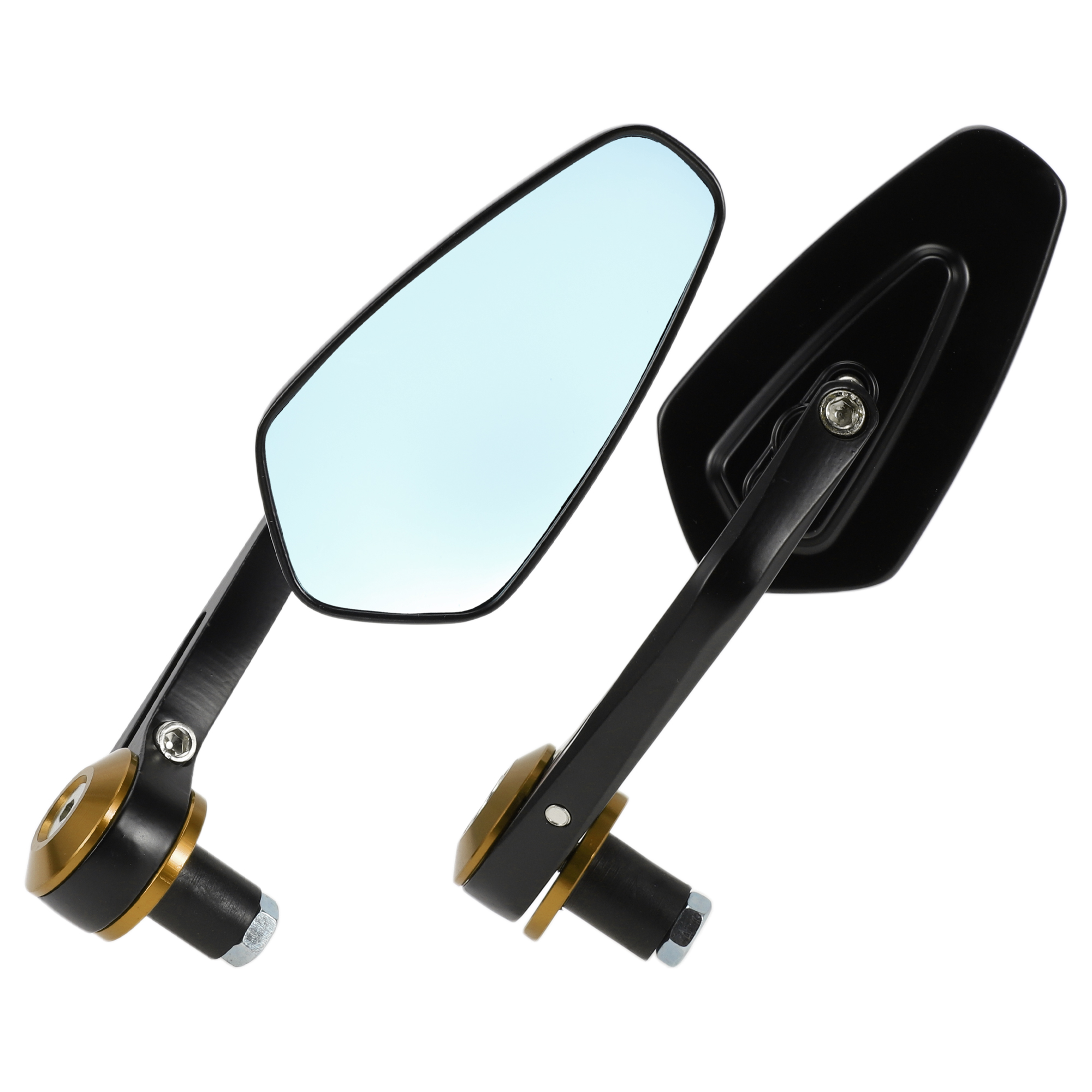 Unique Bargains Universal Motorcycle Rear View Mirrors Adjustable Bar ...