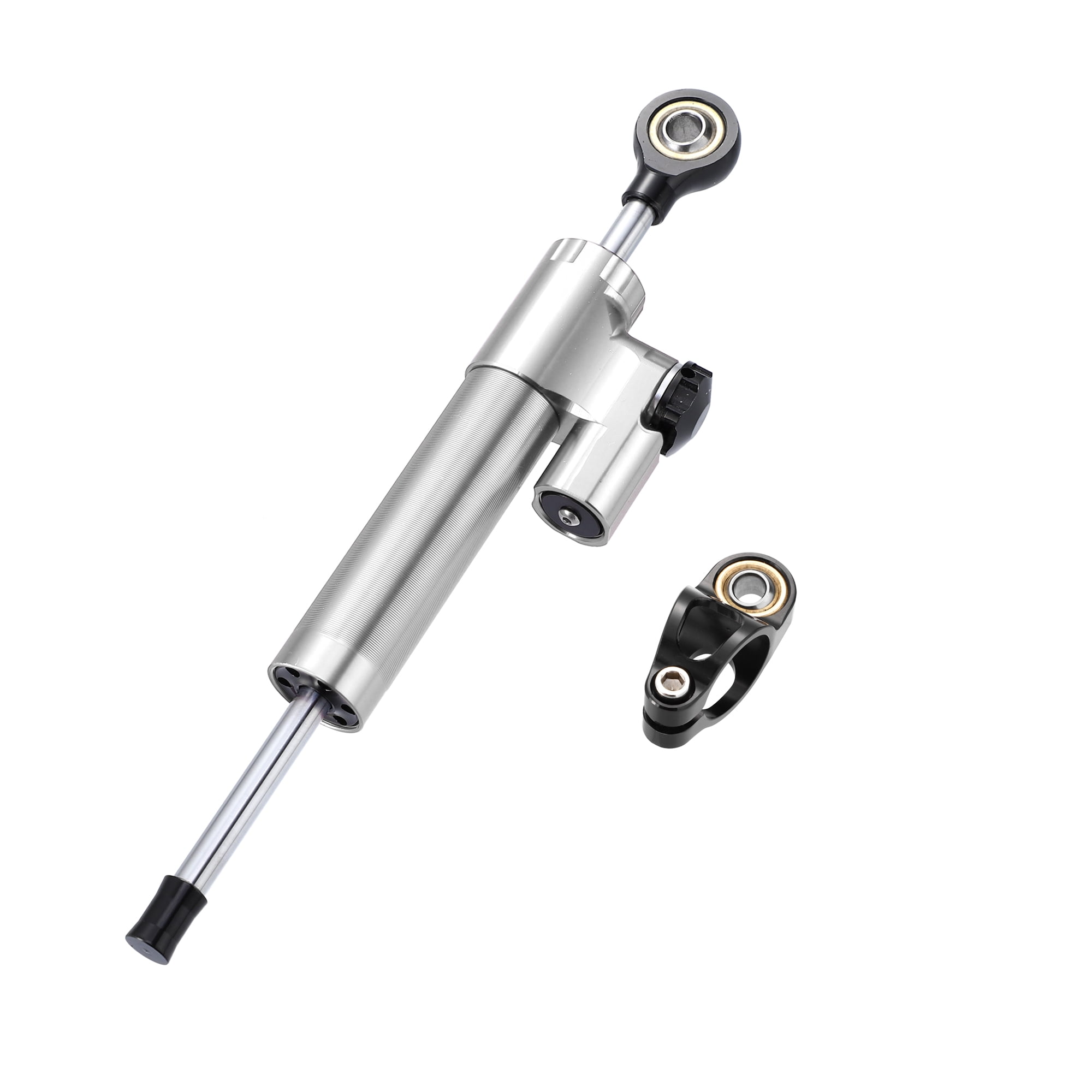 Unique Bargains Universal Motorcycle Steering Damper Silver Tone ...