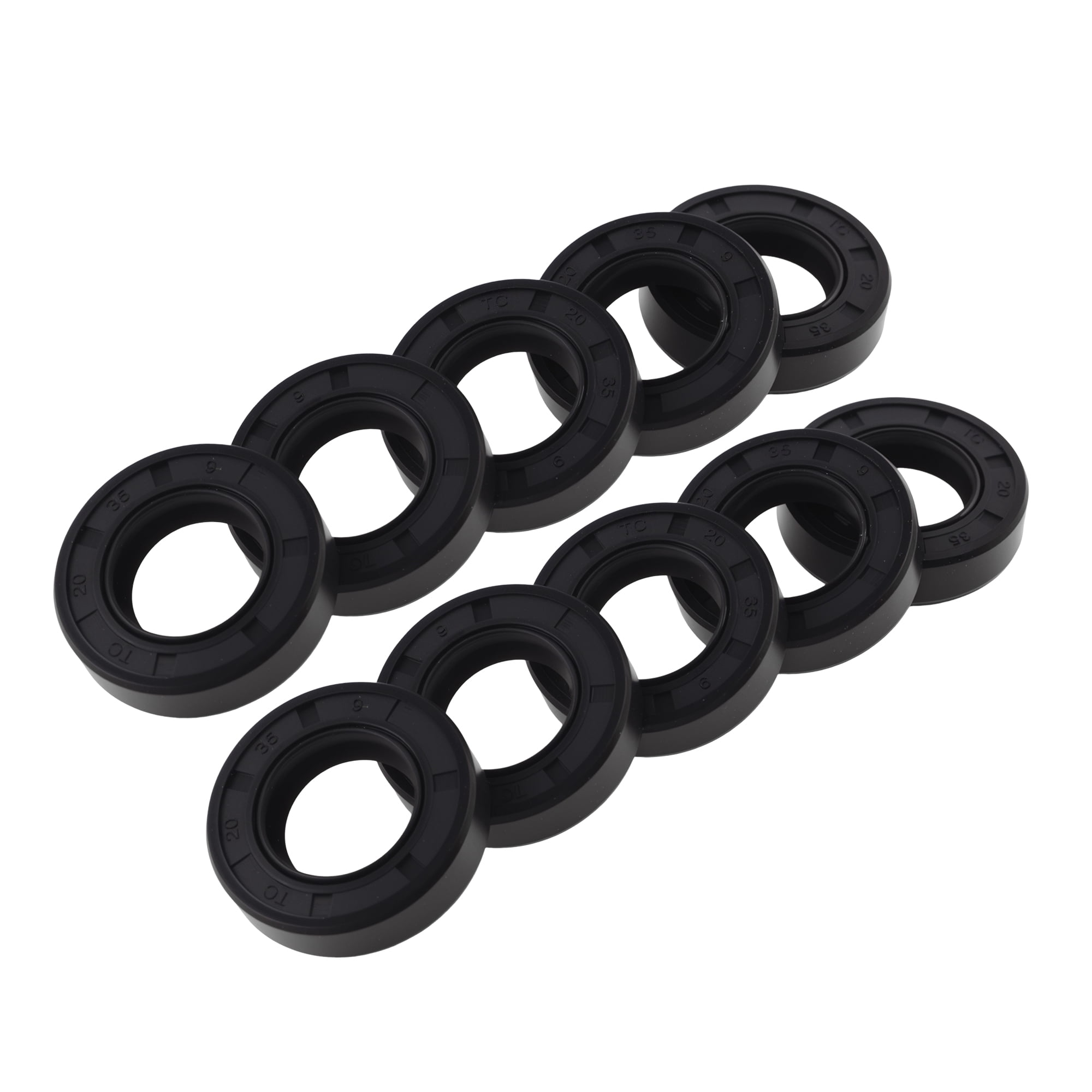 Unique Bargains Universal Oil Seal TC Double Lip W Steel Spring Seal ...
