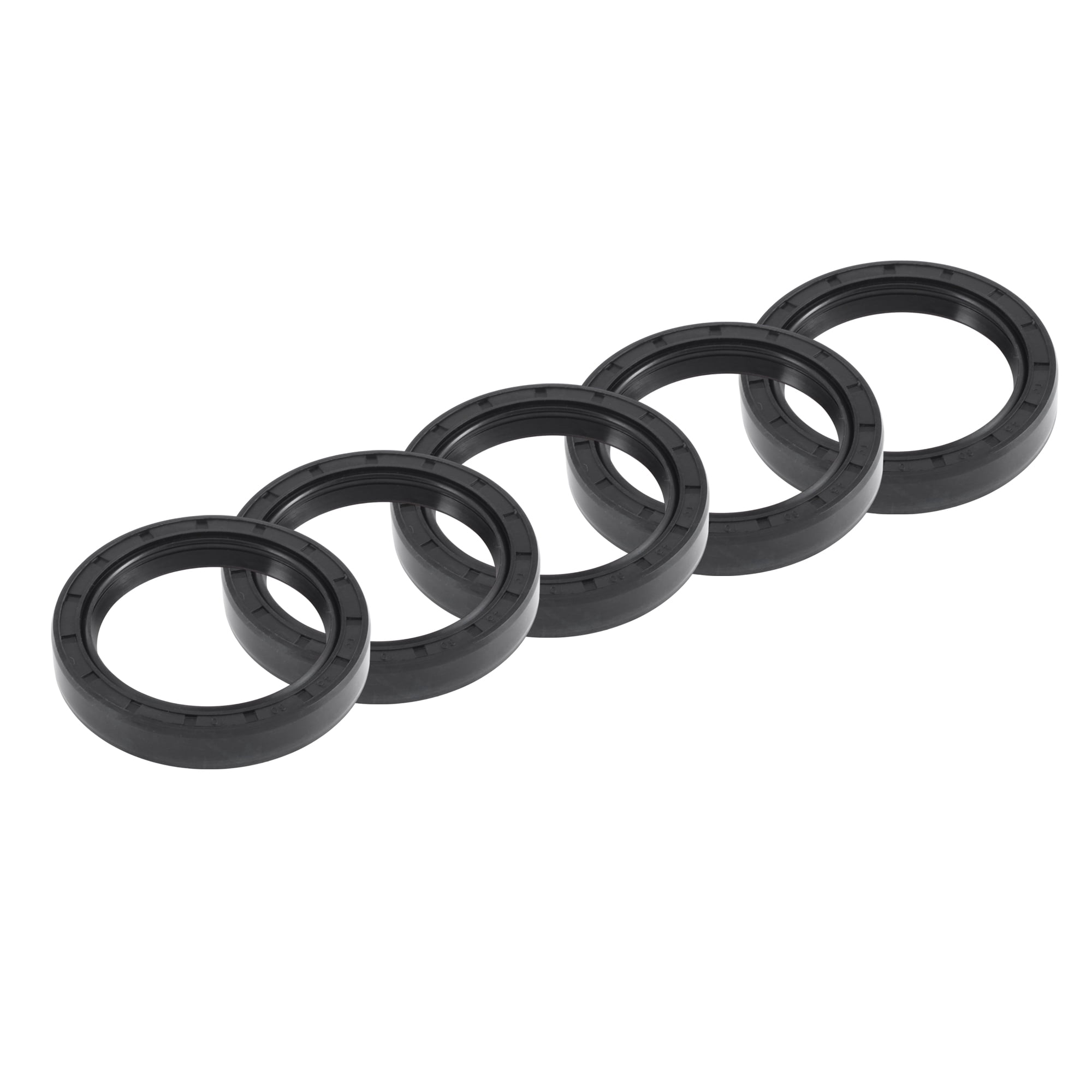 Unique Bargains Universal Oil Seal TC Double Lip W Steel Spring Seal ...