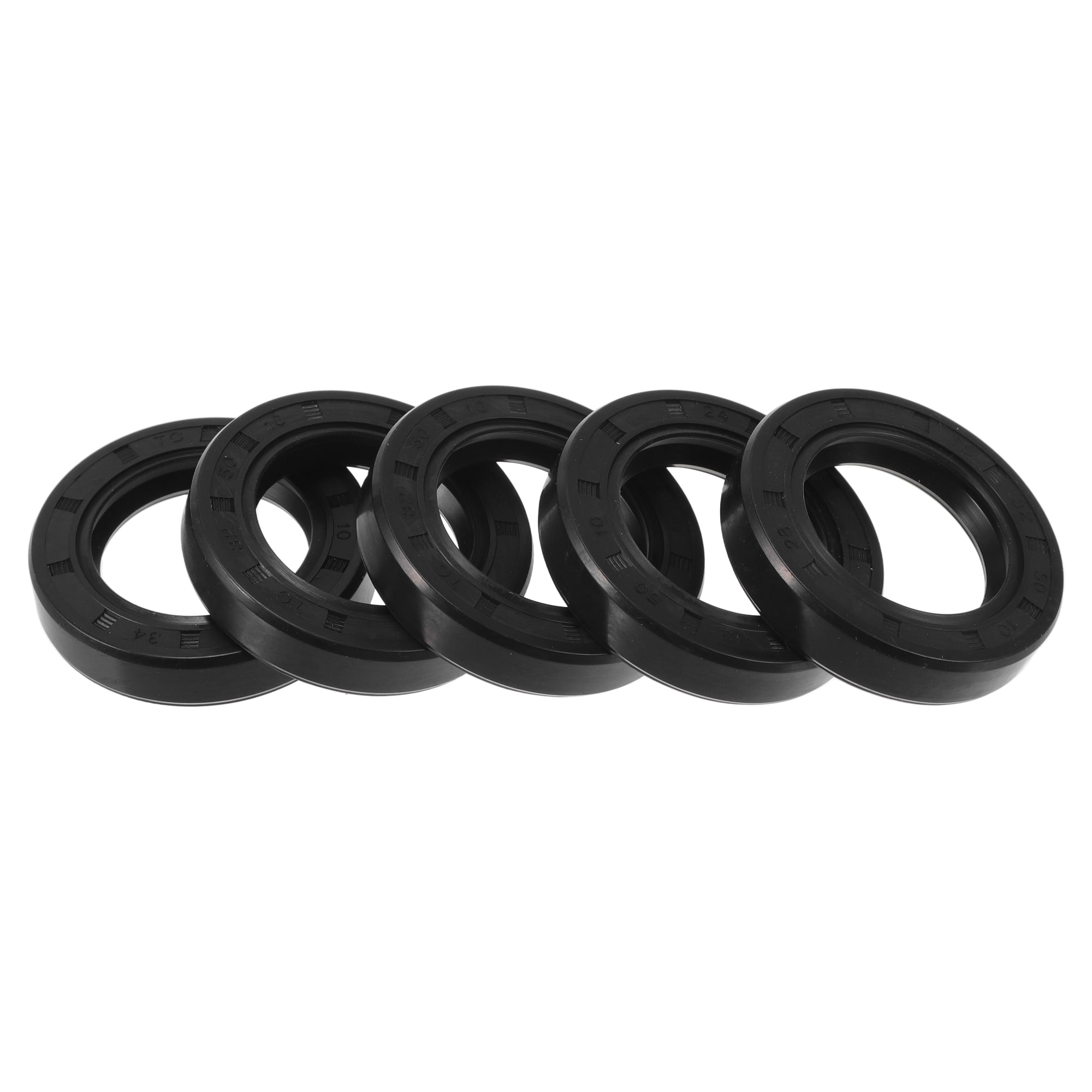 Unique Bargains Universal Oil Seal TC Double Lip W Steel Spring Seal ...