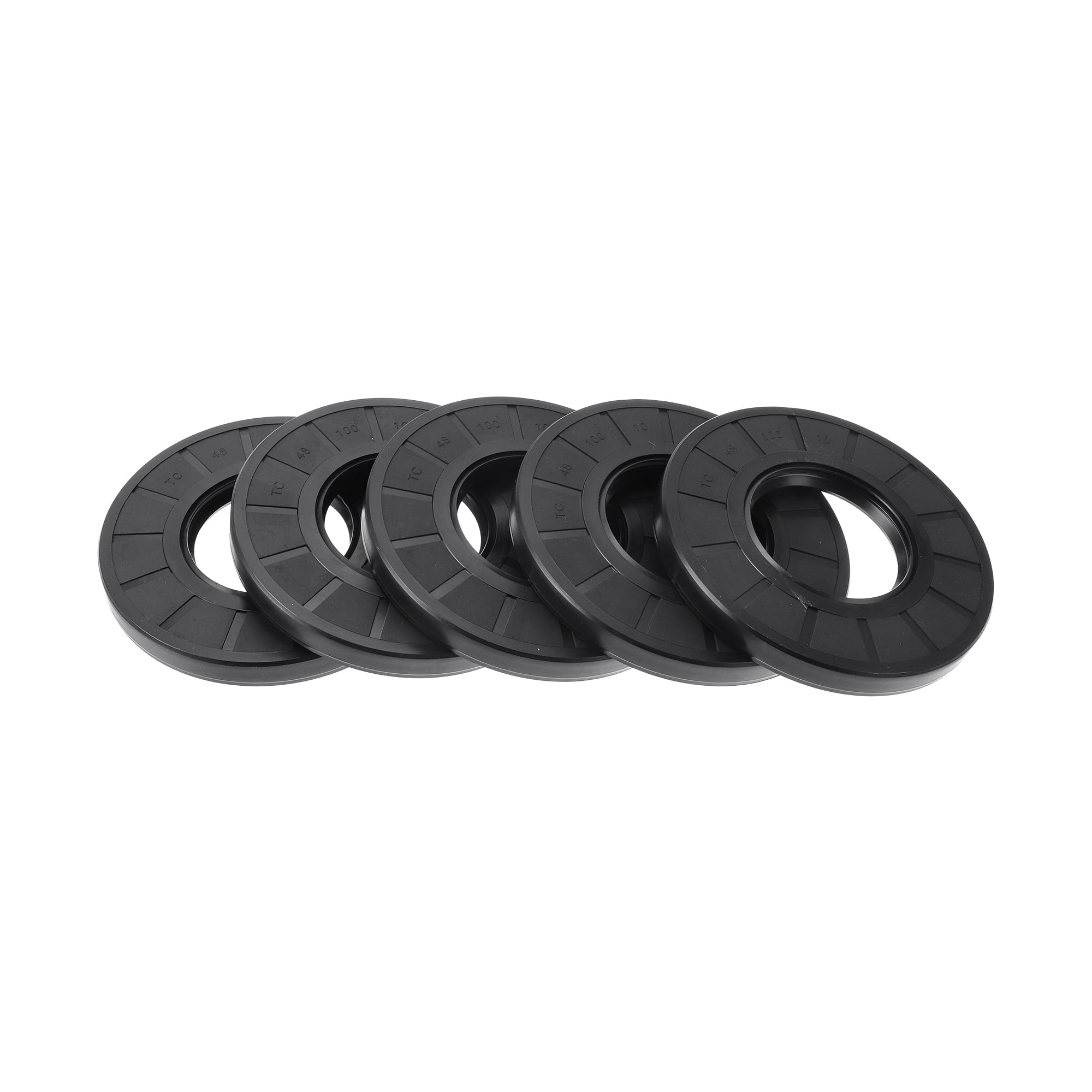 Unique Bargains Universal Oil Seal TC Double Lip w Steel Spring Seal ...