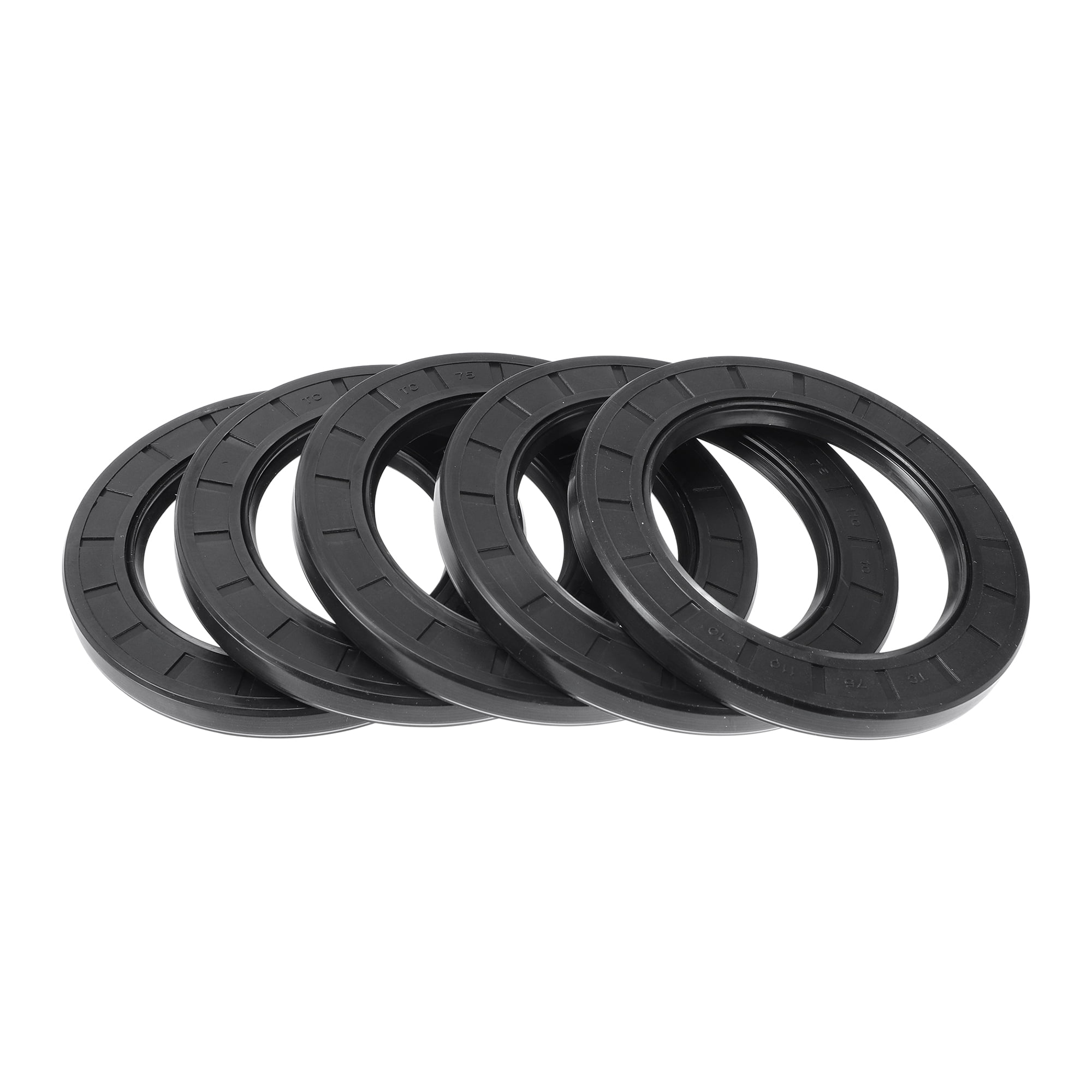 Unique Bargains Universal Oil Seal TC Double Lip w Steel Spring Seal ...