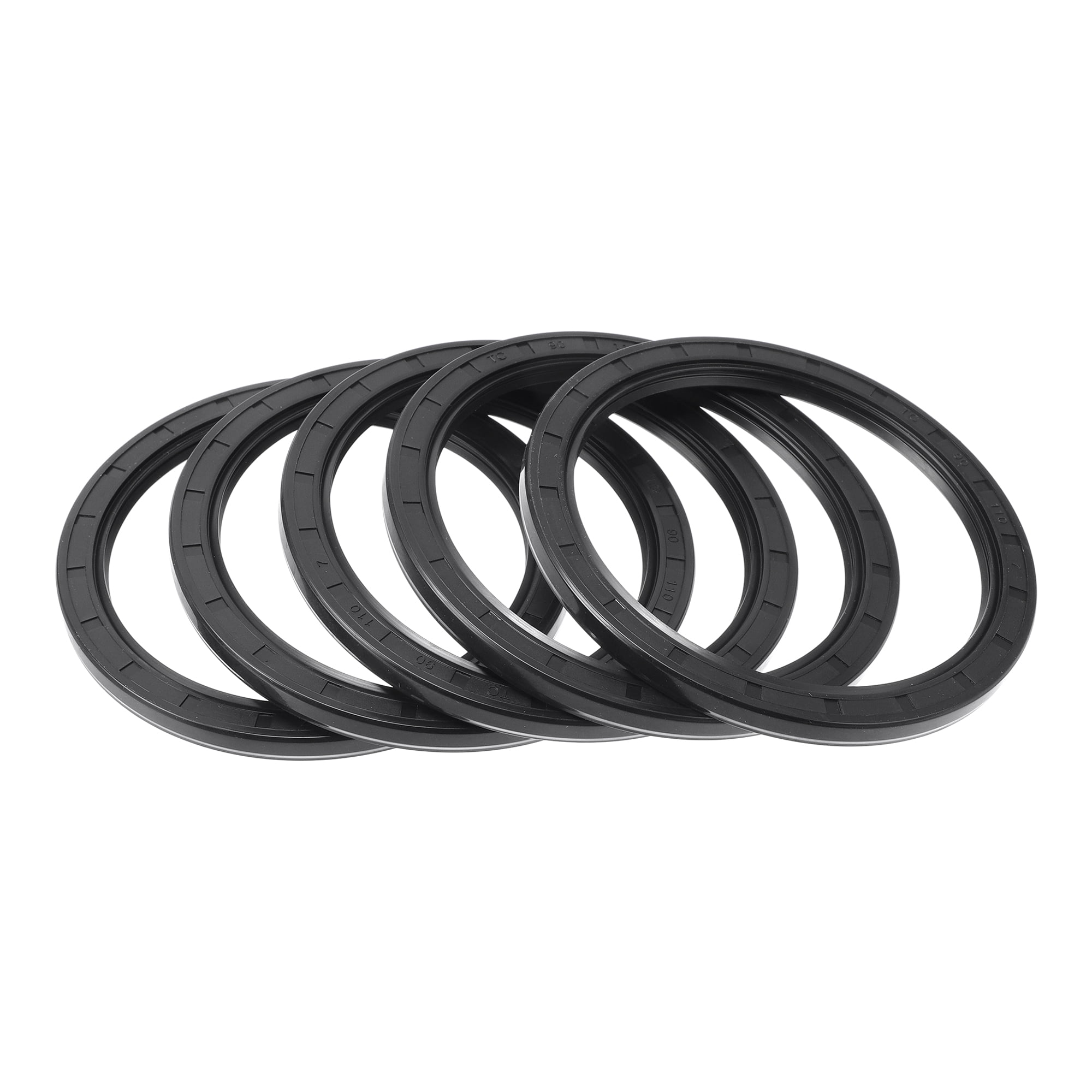 Unique Bargains Universal Oil Seal TC Double Lip w Steel Spring Seal ...