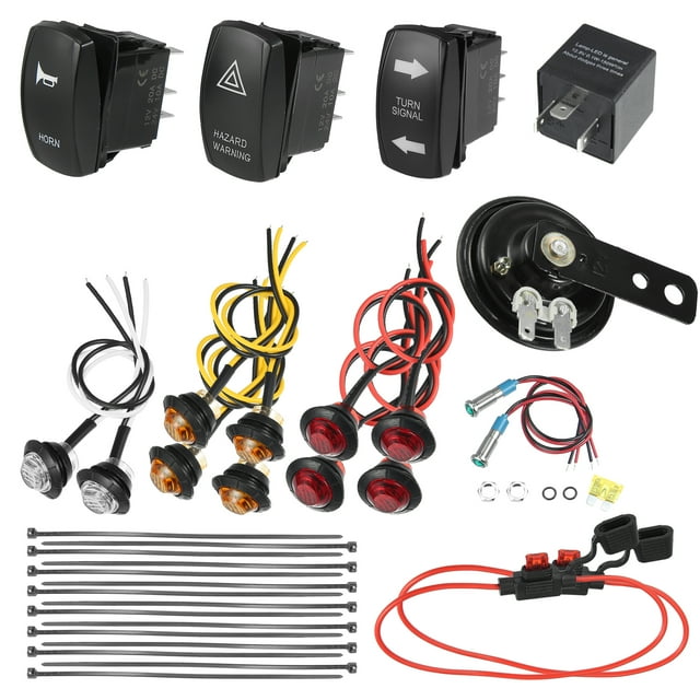 Unique Bargains Universal Street Legal Kit Motorcycle ATV UTV Turn ...