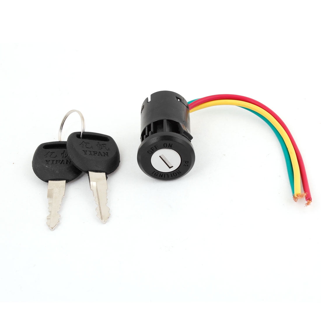 Unique Bargains Useful 48VDC 3 Wires Ignition Switch Electric Bike ...