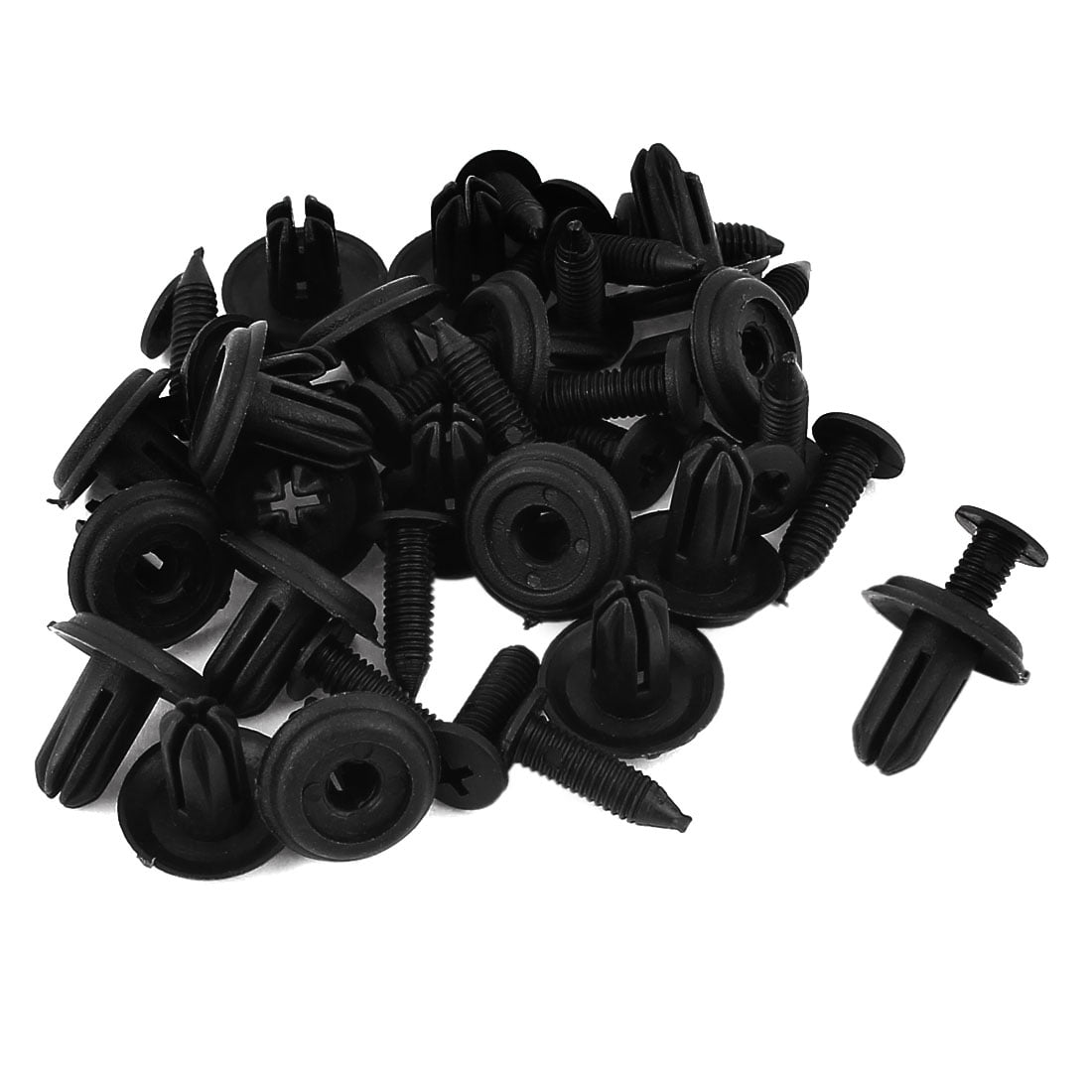 Unique Bargains Uxcell 6mm Hole Car Fender Bumper Plastic Rivets ...