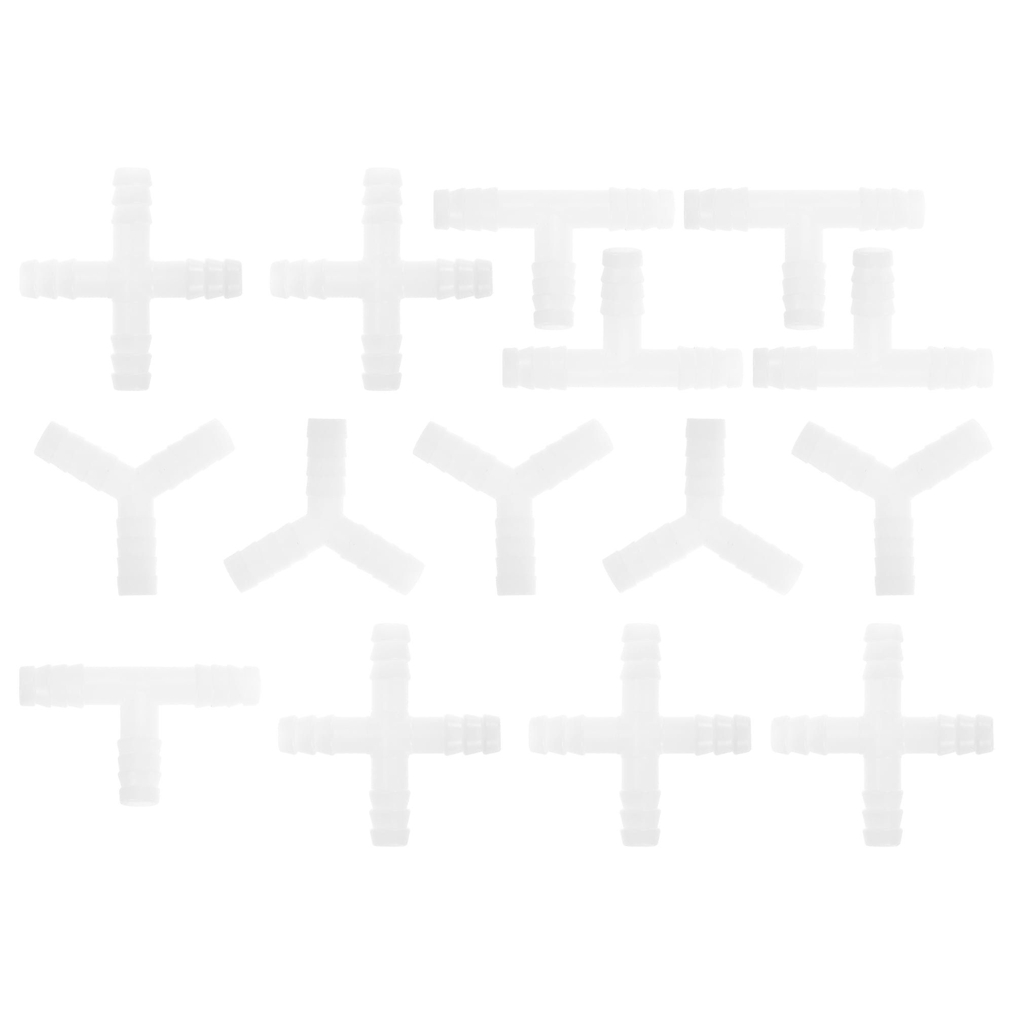 Unique Bargains Vacuum Tubing Connector 3/8" Tee Y 3 Way Cross 4 Way ...