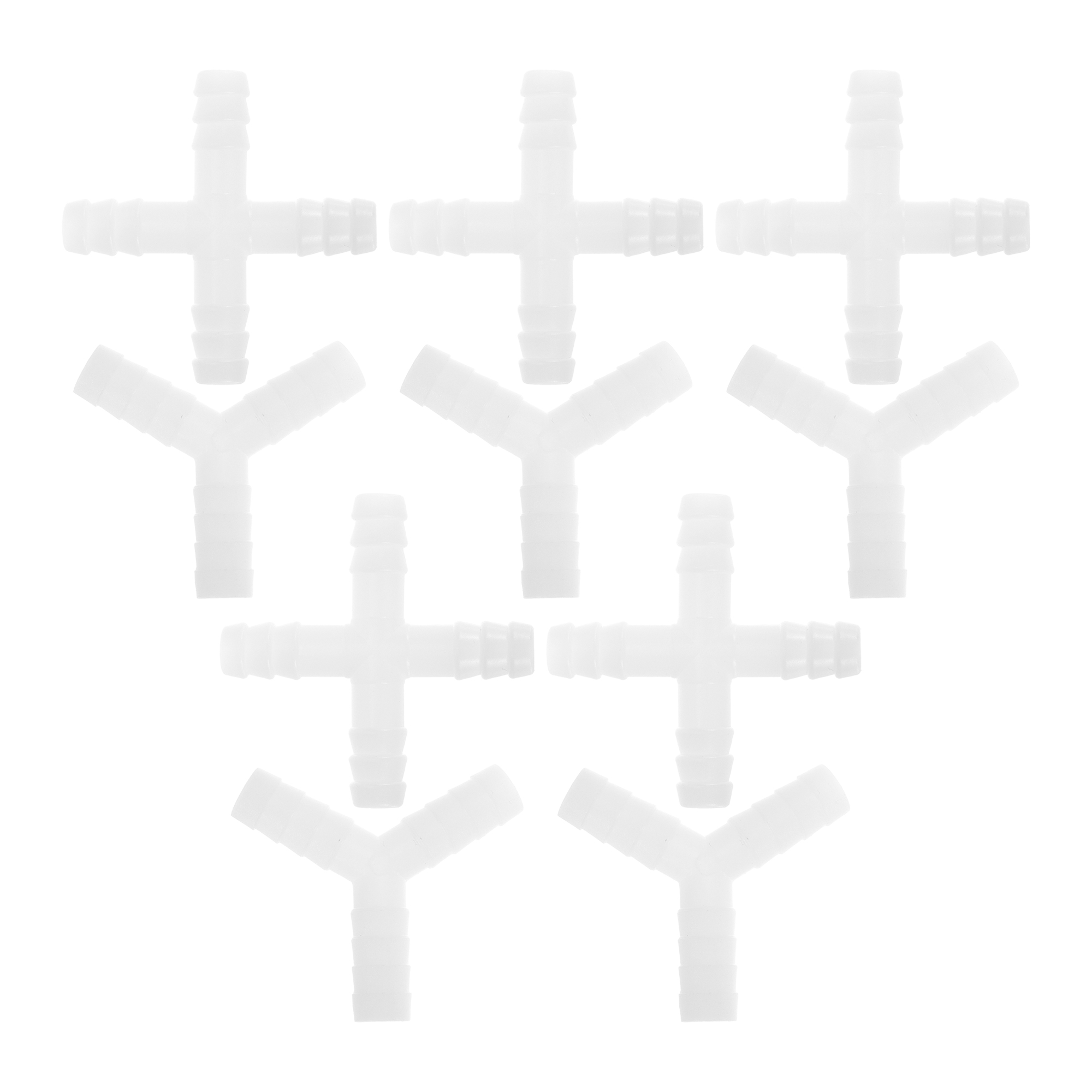 Unique Bargains Vacuum Tubing Connector 3/8" Y 3 Way Cross 4 Way Tube ...