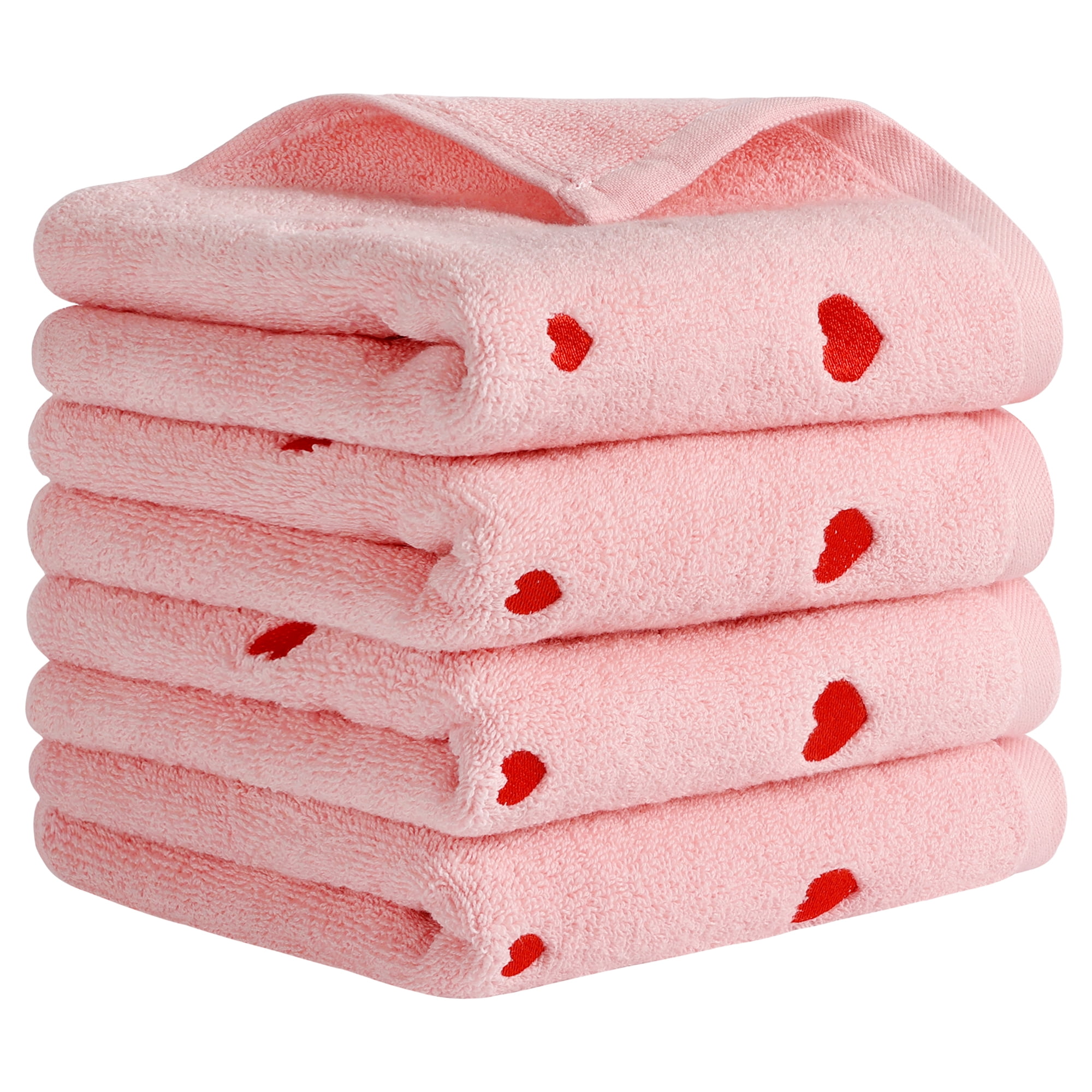 Unique Bargains Valentine's Day Hand Towels Letter Heart Pattern Towels ...