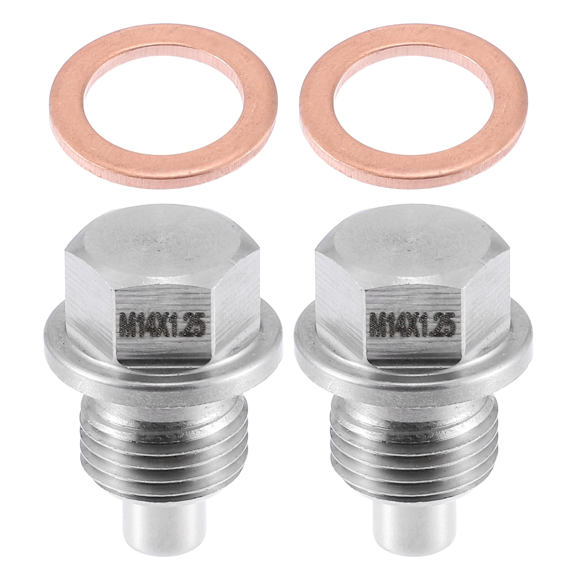 Unique Bargains Vehicle Engine Magnetic Oil Drain Plug M14x1.25 ...