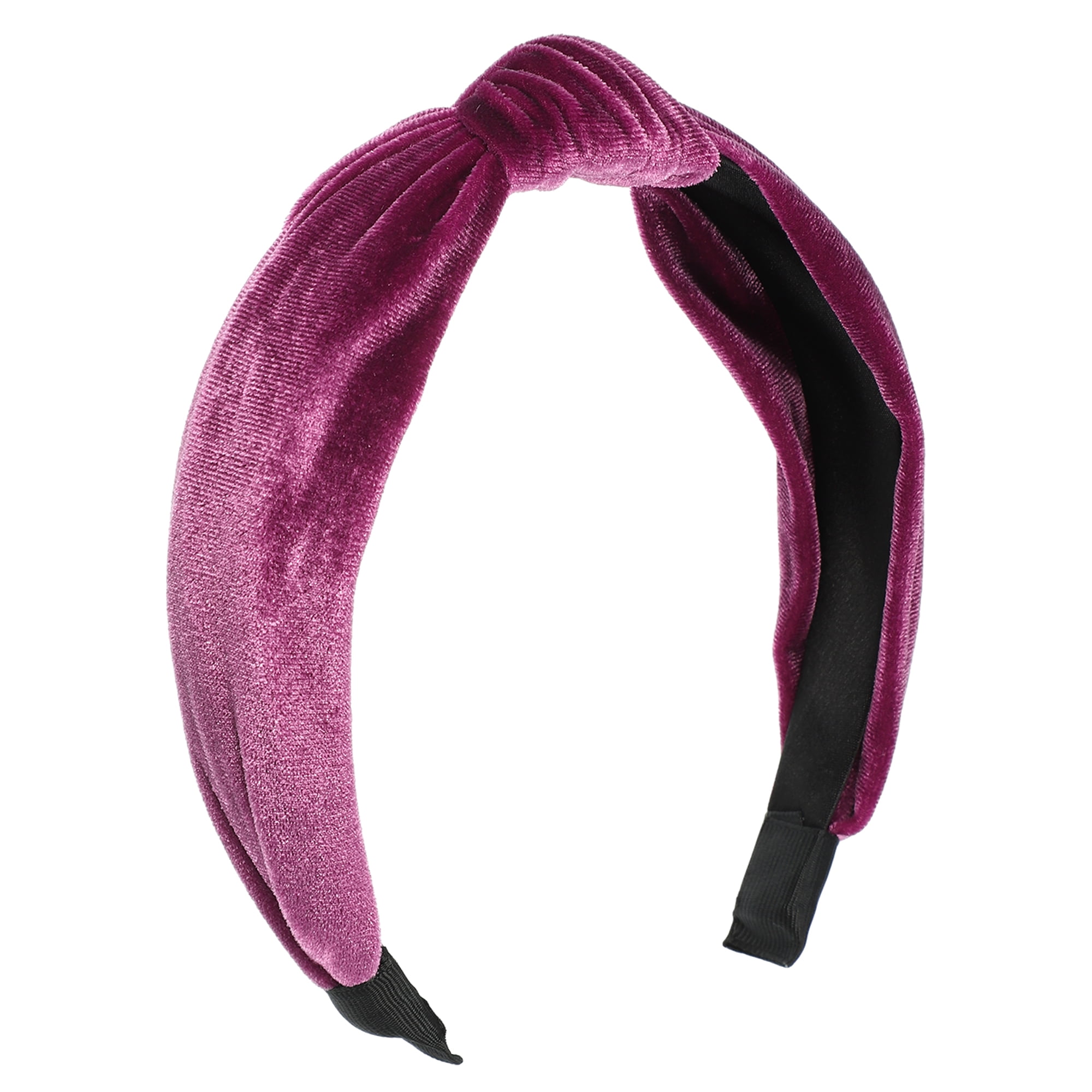Unique Bargains Velvet Knotted Headbands Hairband for Women 1.2 Inch ...