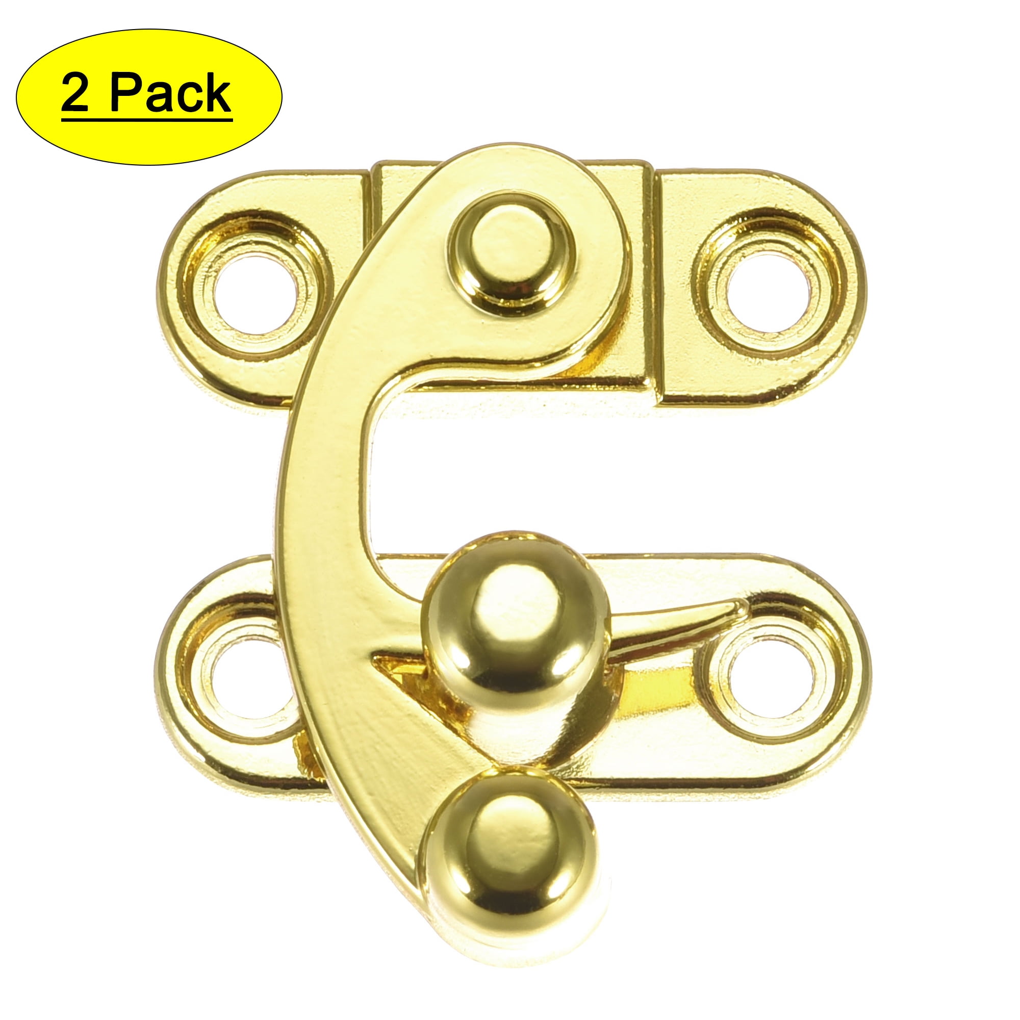 Unique Bargains Vintage Lock Clasp Left Latch Hook Hasp 33mmx28mm Swing ...