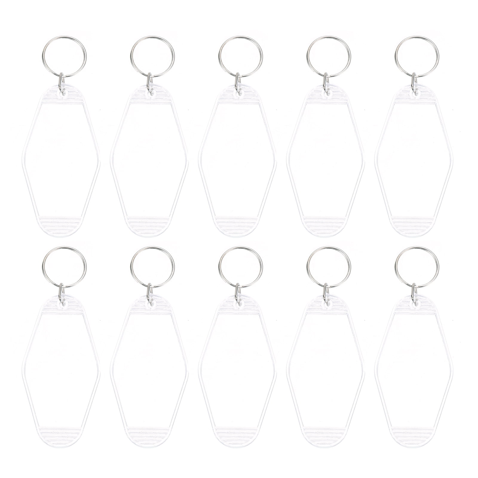 Unique Bargains Vintage Motel Keychain Blank Hotel Keychains Key Tags ...