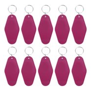 Unique Bargains 6 Pcs Key ID Label Tags Split Ring Keyring Keychain ...