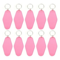 Unique Bargains 6 Pcs Key ID Label Tags Split Ring Keyring Keychain ...