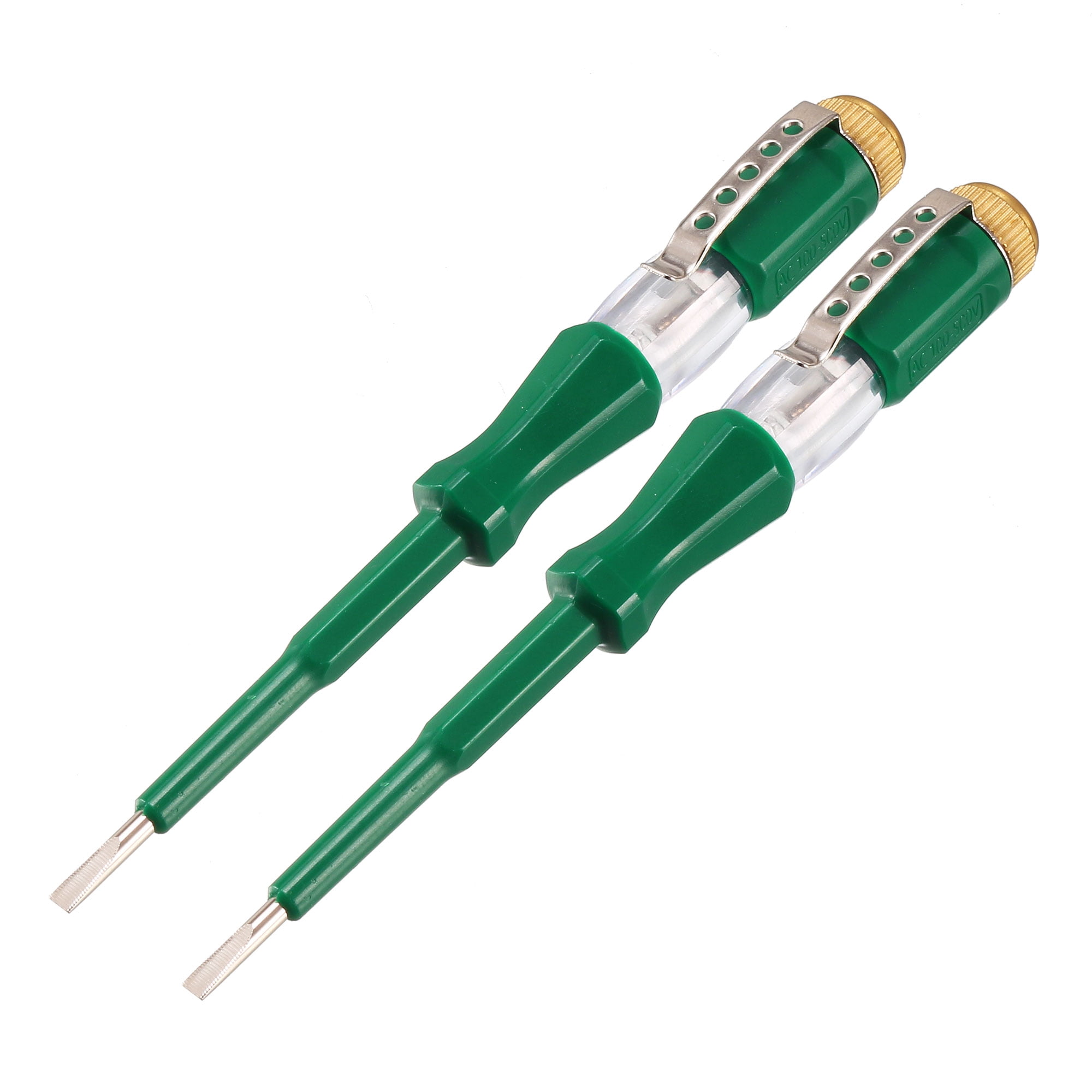 Unique Bargains Voltage Test Screwdriver AC100-500V Slot Neon Tube ...