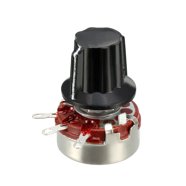 Uxcell Plastic Straight Slide Potentiometer Flat Push Knob Insert Shaft 4x1.6mm Red Black 10pcs ...