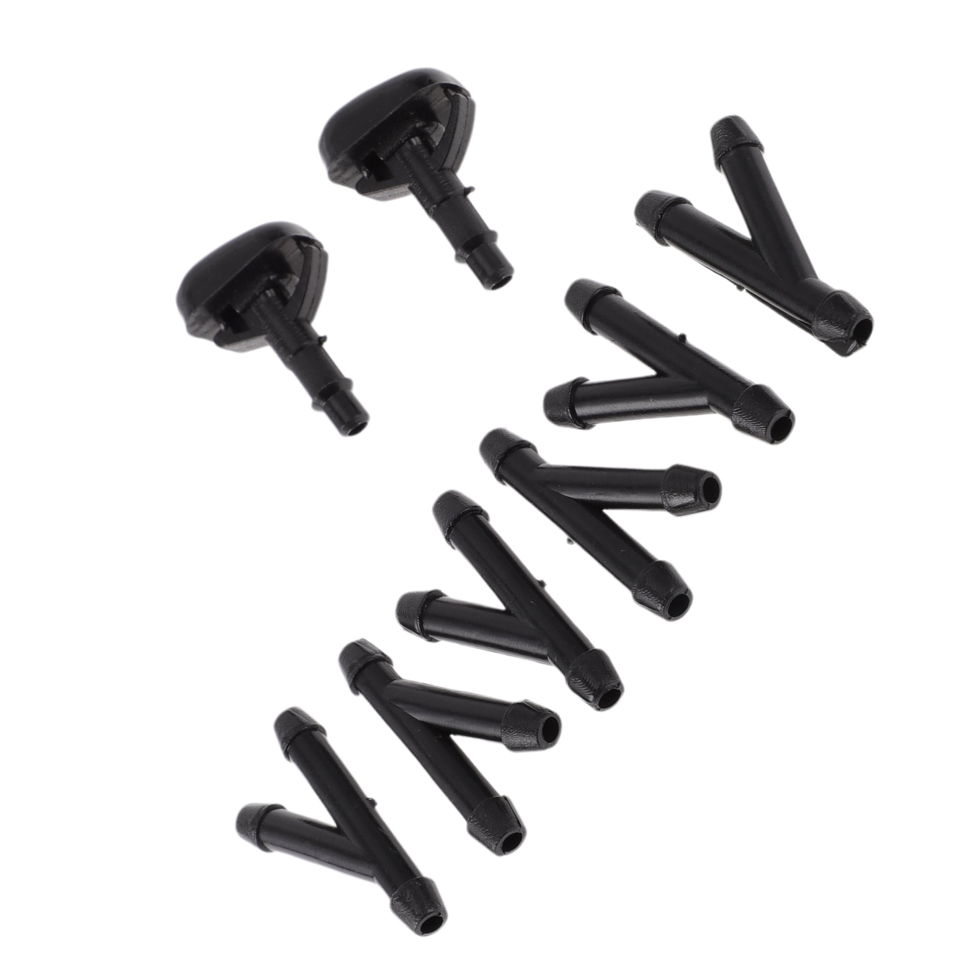 Unique Bargains Washer Nozzle w/ 6 Pcs Y Hose Connector for Mitsubishi ...