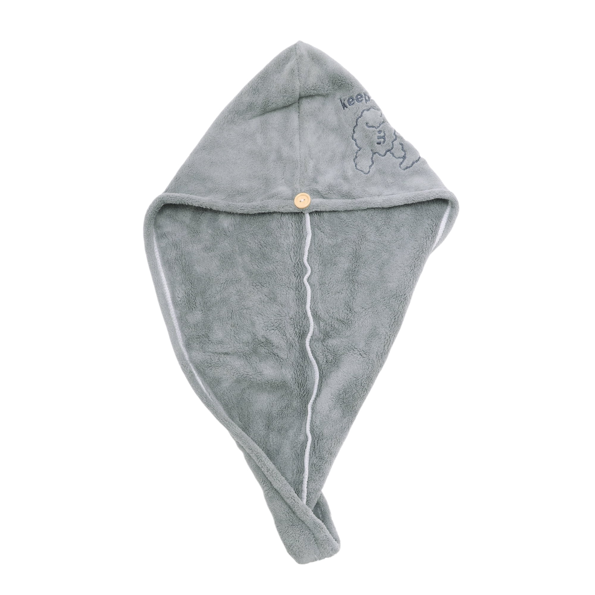 Unique Bargains Water-absorbent Cartoon Dog Embroidery Hair Towel 1 Pc ...