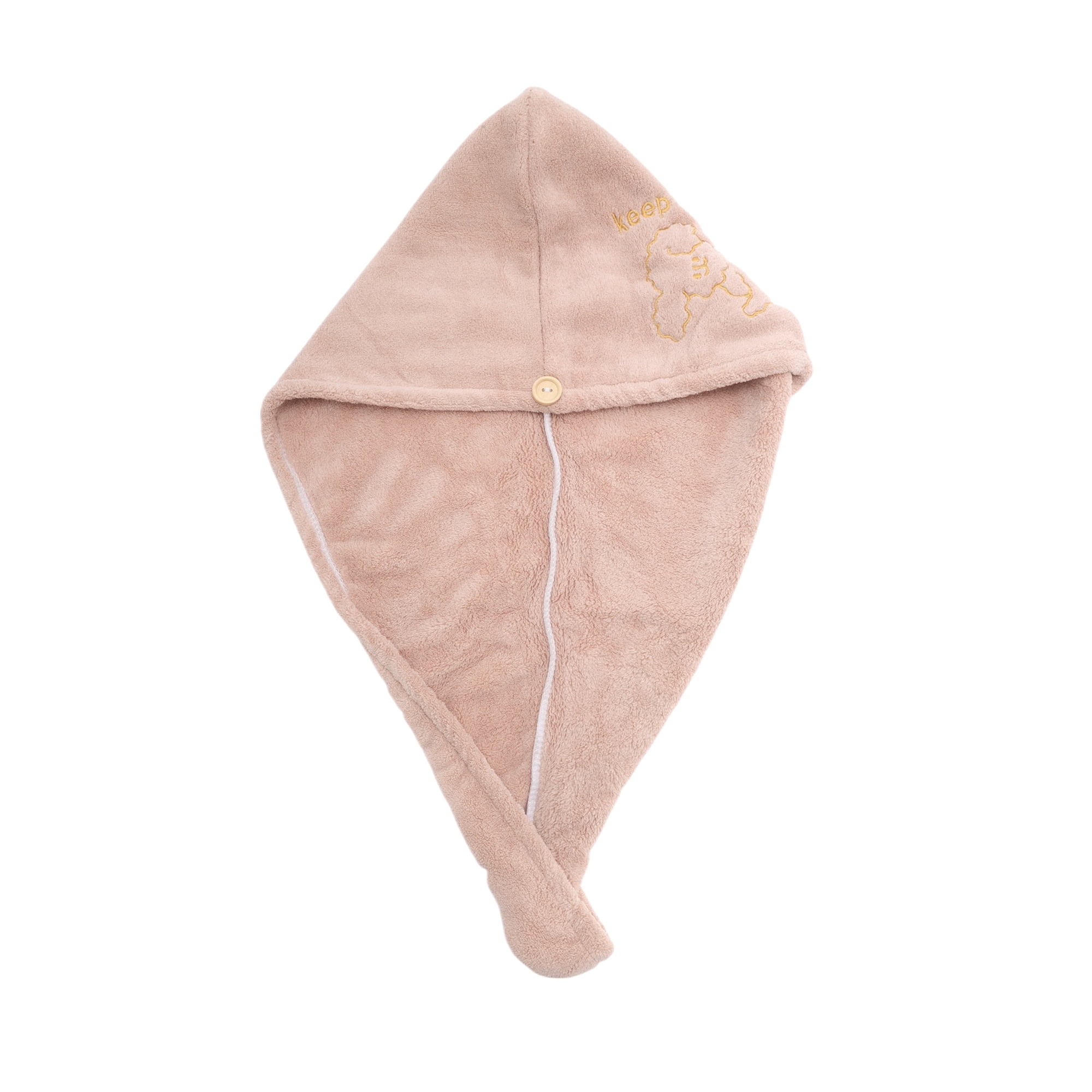 Unique Bargains Water-absorbent Cartoon Dog Embroidery Hair Towel 1 Pc ...