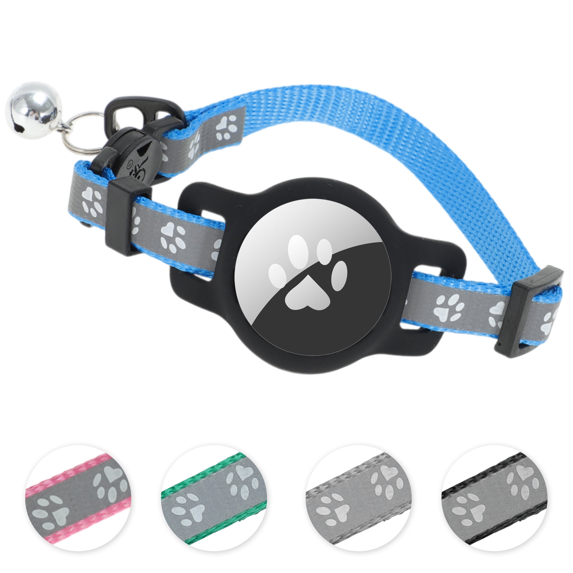 Unique Bargains Waterproof Cat Collar for Airtag Reflective Collar with ...