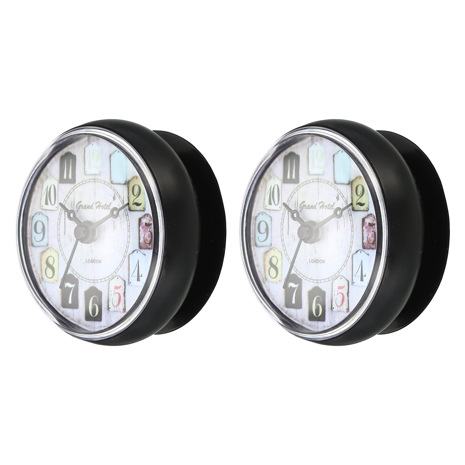 Unique Bargains Waterproof Shower Clock, 2 Pack Non Ticking Silent Mini ...