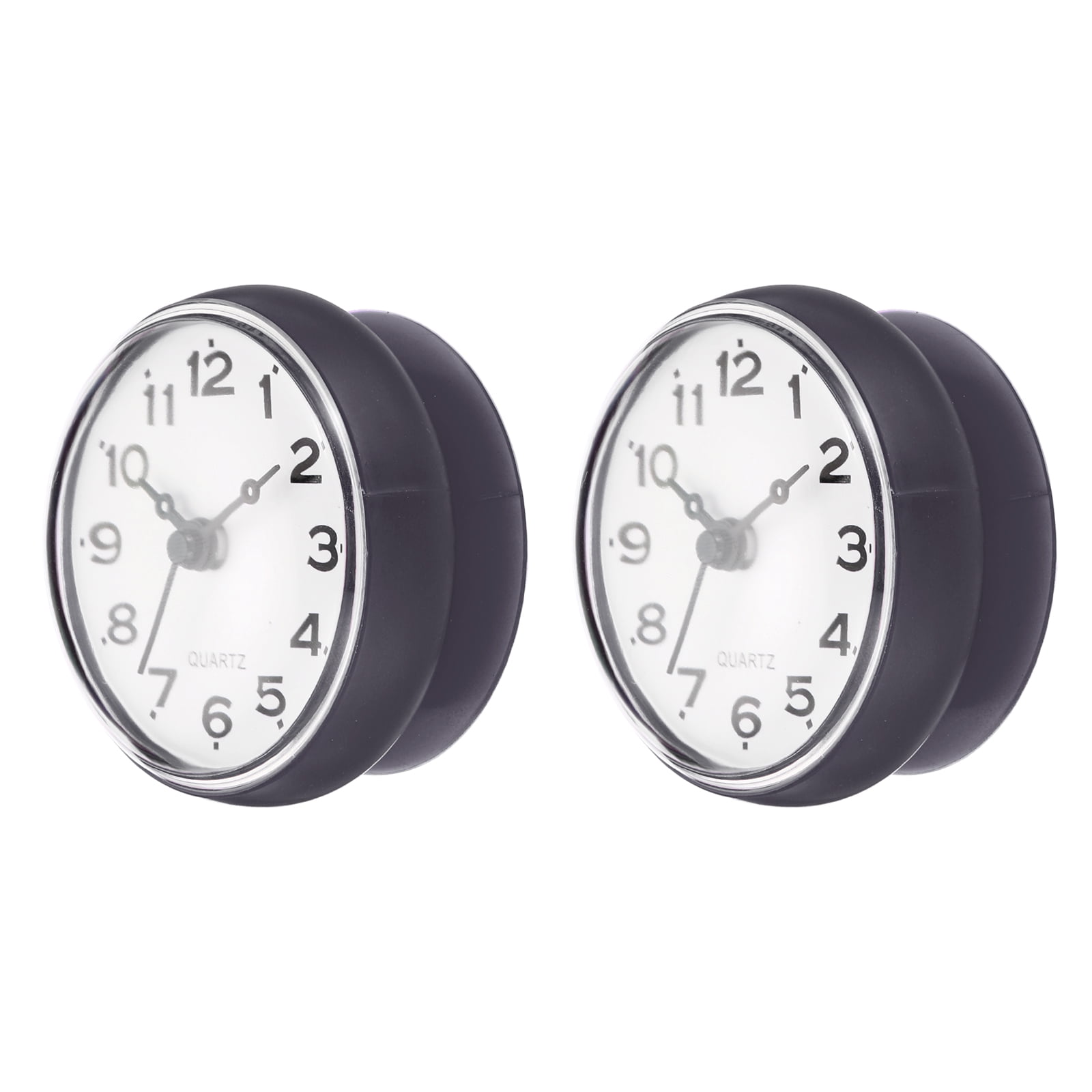 Unique Bargains Waterproof Shower Clock, 2 Pack Non Ticking Silent Mini ...