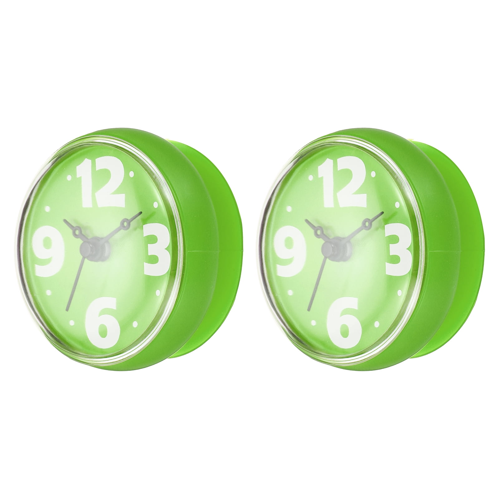 Unique Bargains Waterproof Shower Clock, 2 Pack Non Ticking Silent Mini ...