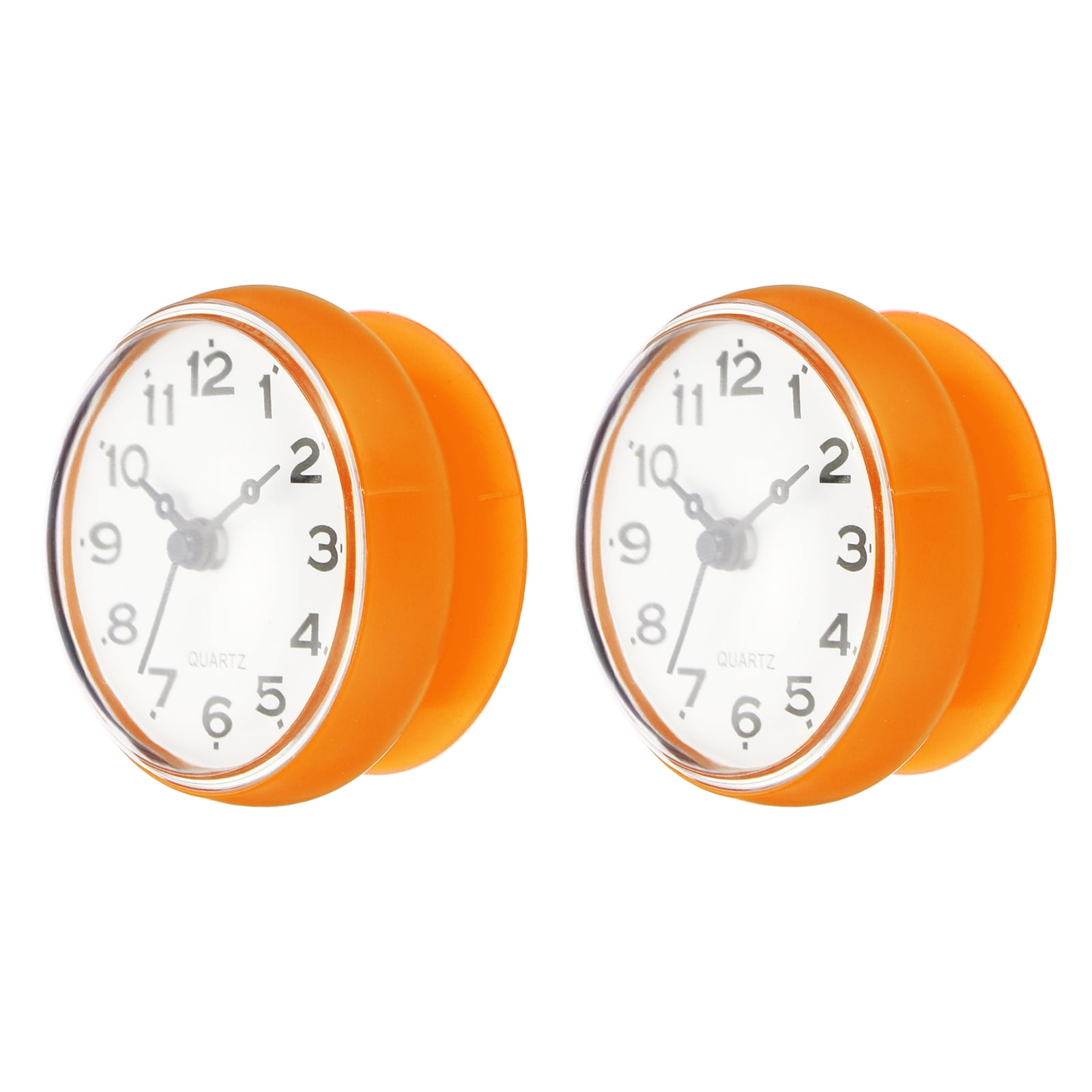 Unique Bargains Waterproof Shower Clock, 2 Pack Non Ticking Silent Mini ...