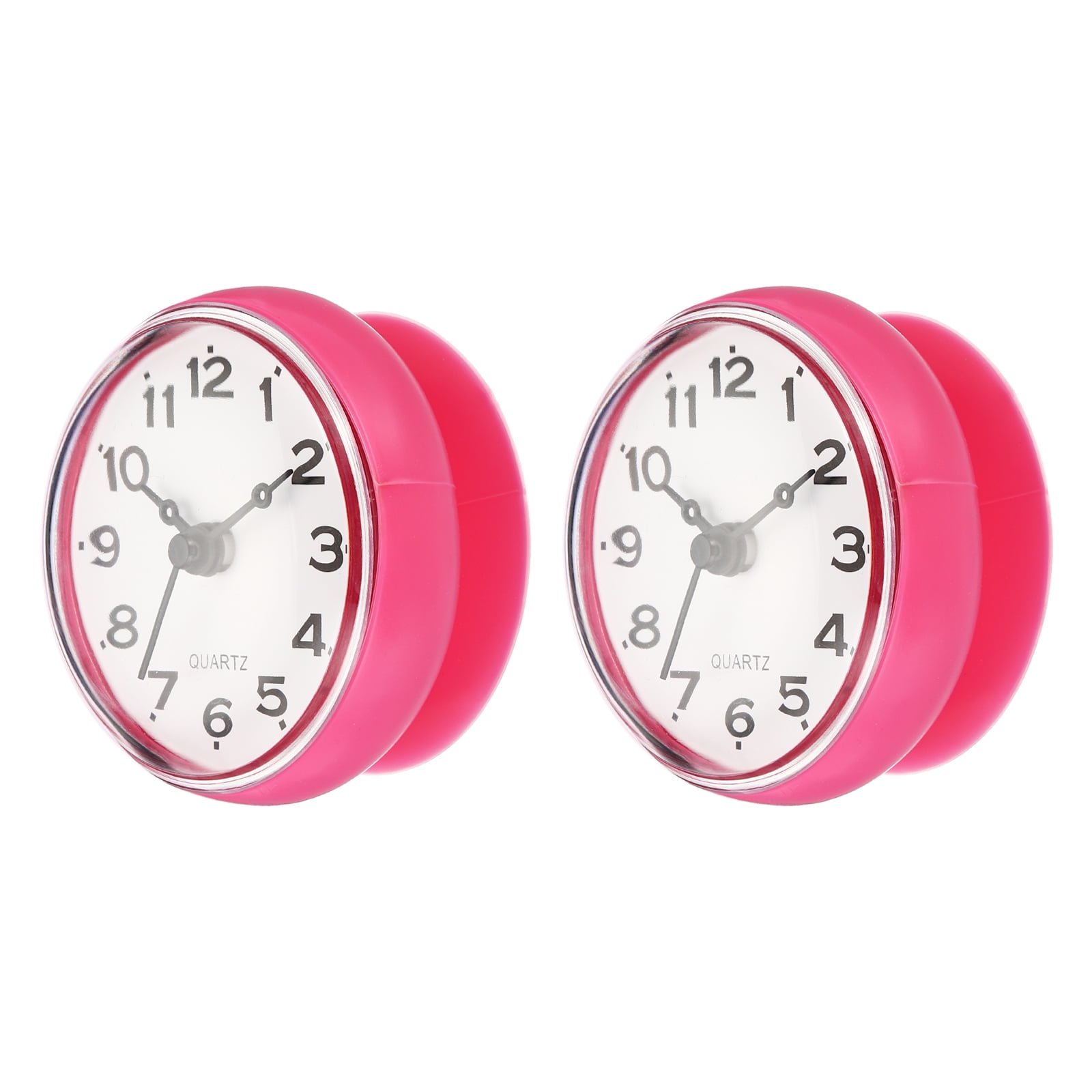 Unique Bargains Waterproof Shower Clock, 2 Pack Non Ticking Silent Mini ...