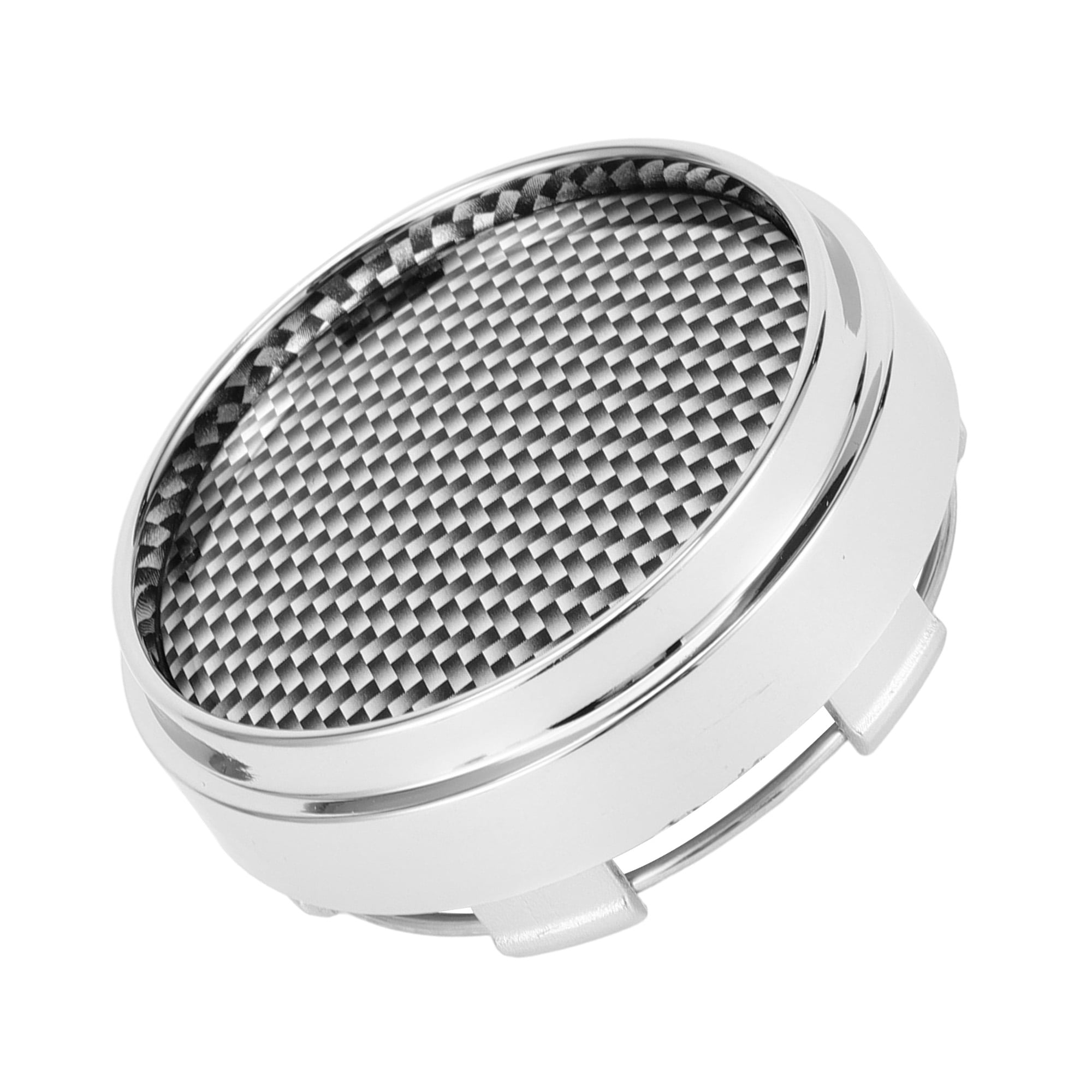 Unique Bargains Wheel Center Caps 66mm Silver Tone 1Pc with Gradual ...