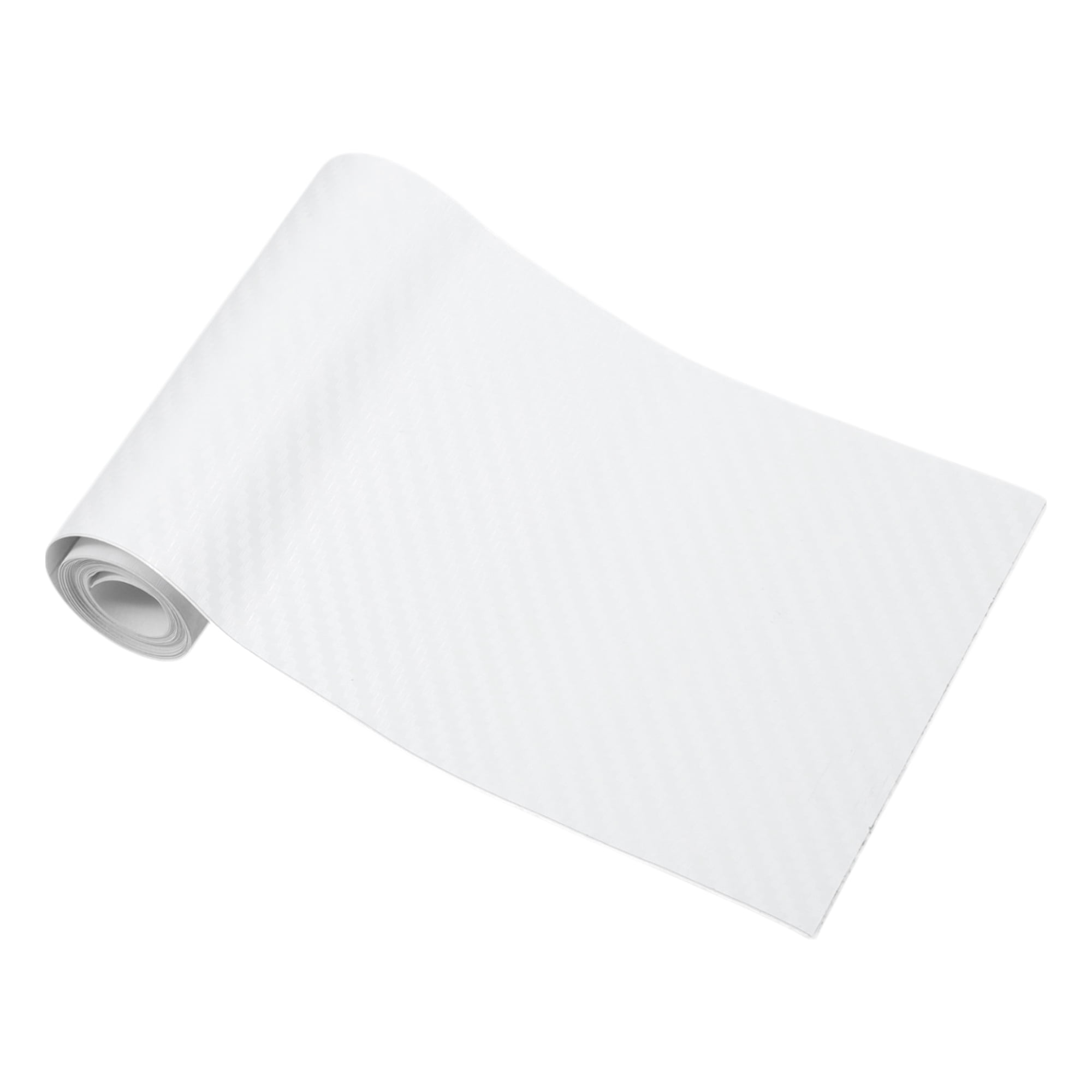 Unique Bargains White Carbon Fiber Pattern Protective Car Wrap Film 0 ...