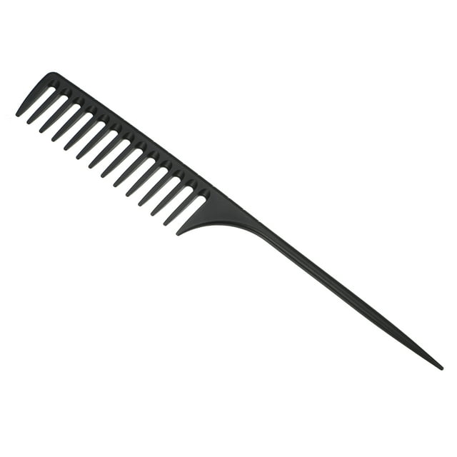 Unique Bargains Wide Tooth Rat Tail Comb Plastic Long Tail Comb Tip ...