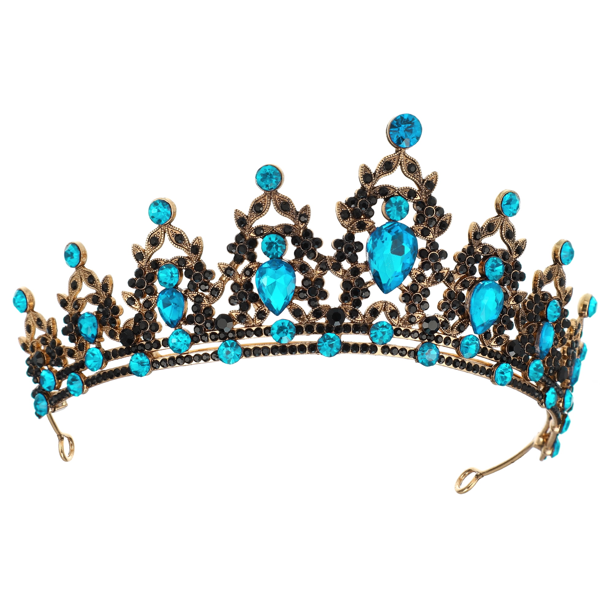 Unique Bargains Women Faux Crystal Queen Crowns Tiara Princess ...