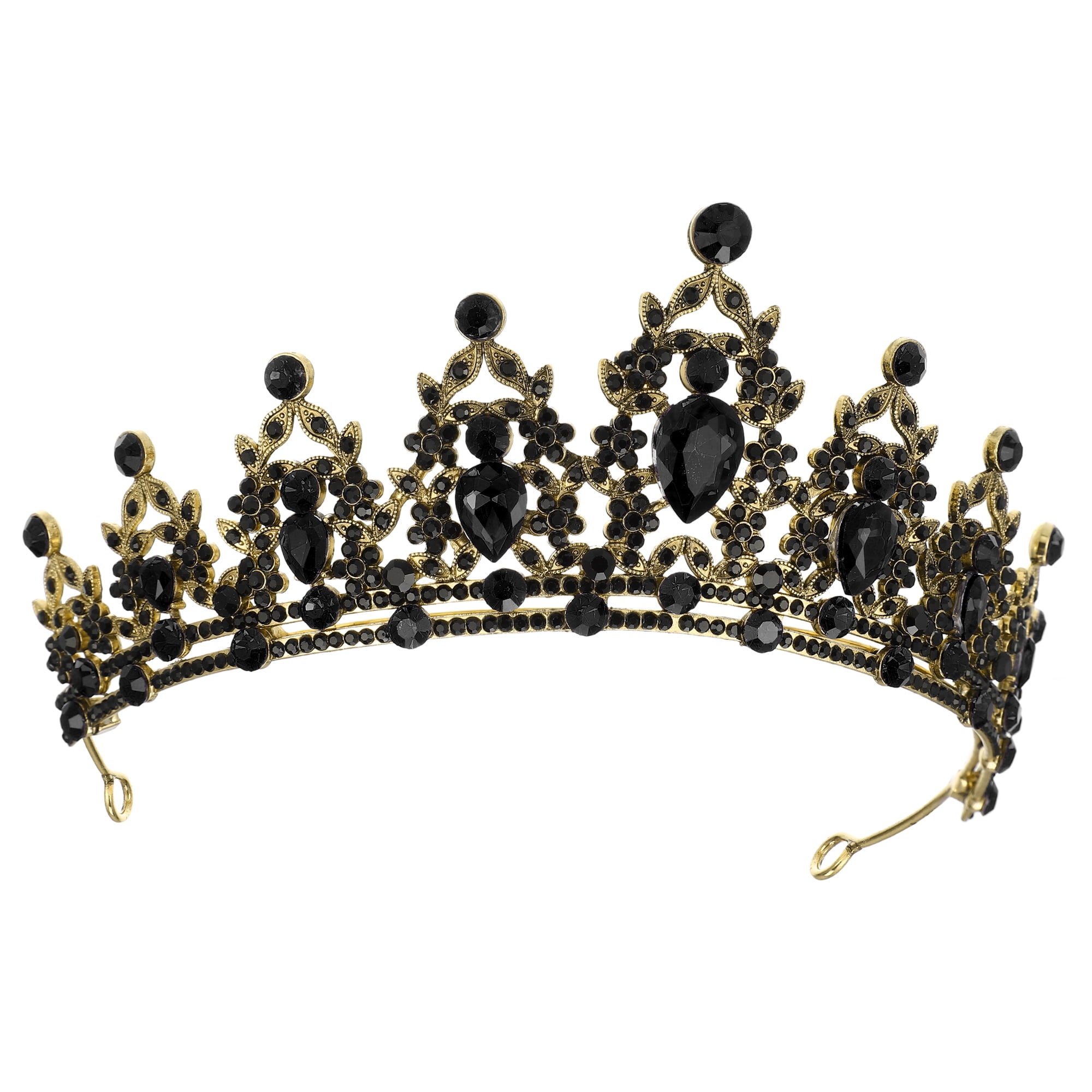 Unique Bargains Women Faux Crystal Queen Crowns Tiara Princess ...