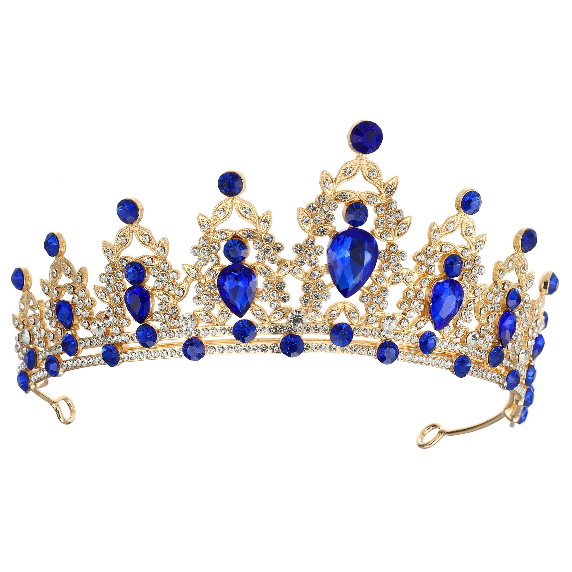 Unique Bargains Women Faux Crystal Queen Crowns Tiara Princess ...