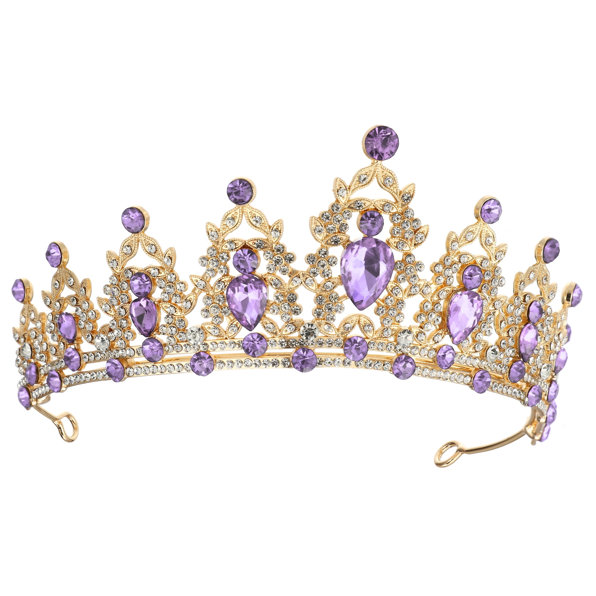 Unique Bargains Women Faux Crystal Queen Crowns Tiara Princess ...