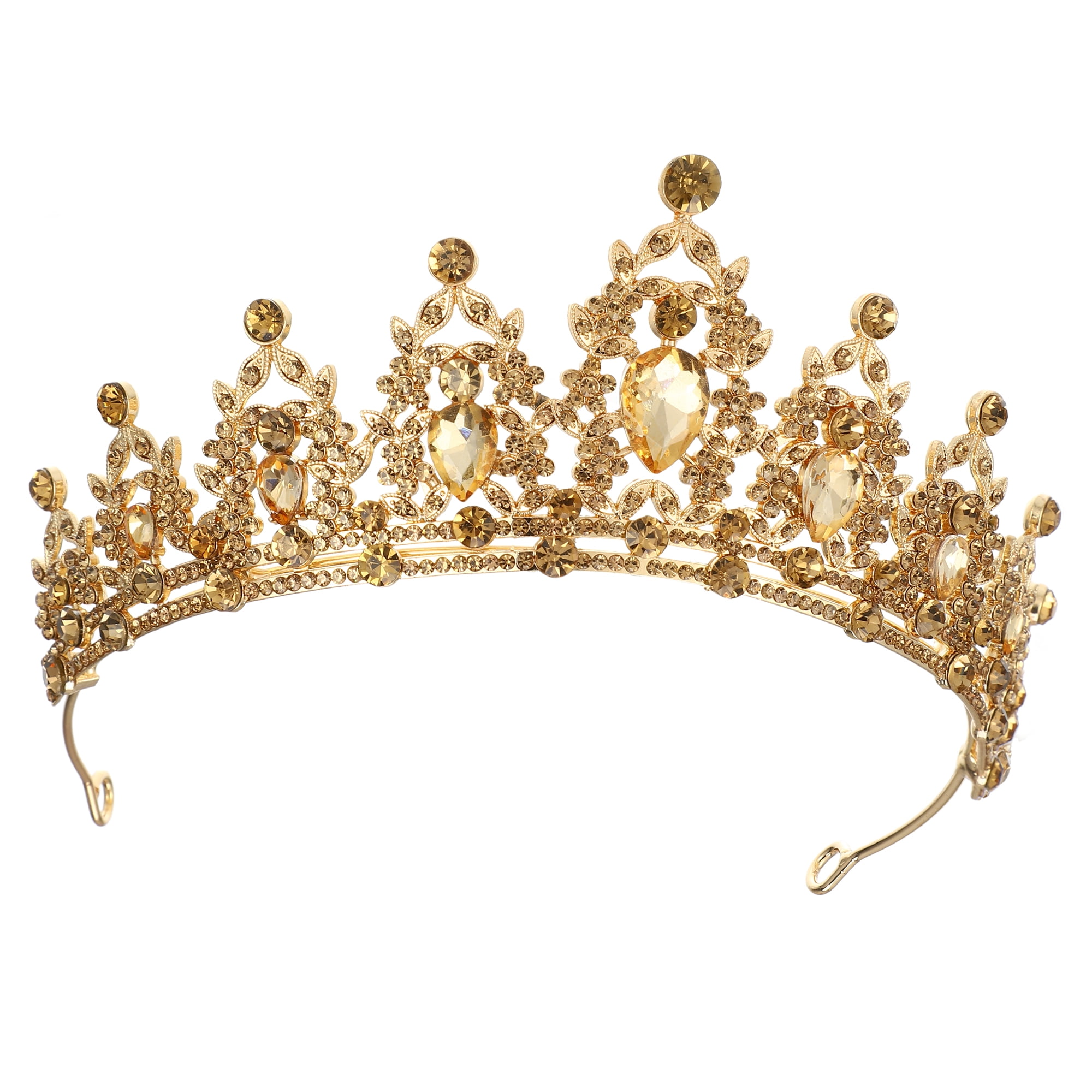 Unique Bargains Women Faux Crystal Queen Crowns Tiara Princess ...