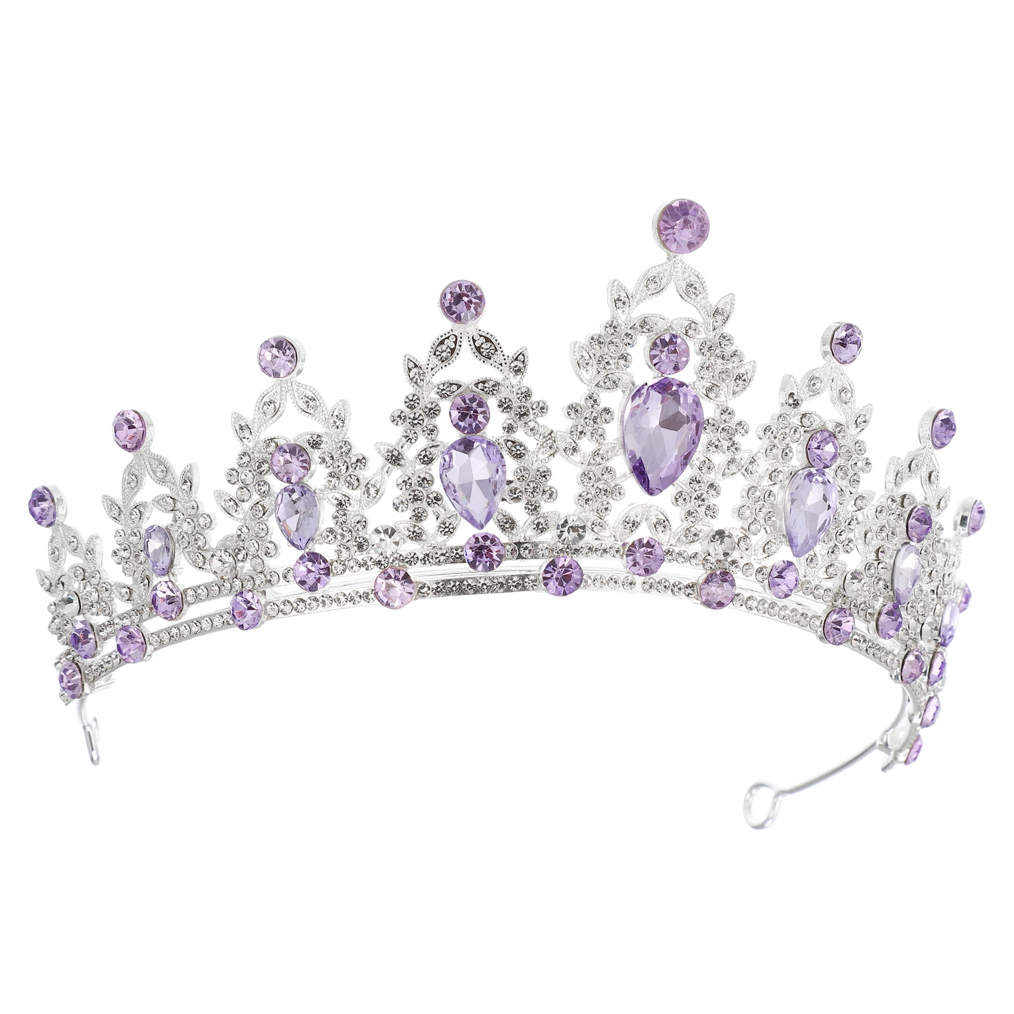 Unique Bargains Women Faux Crystal Queen Crowns Tiara Princess ...