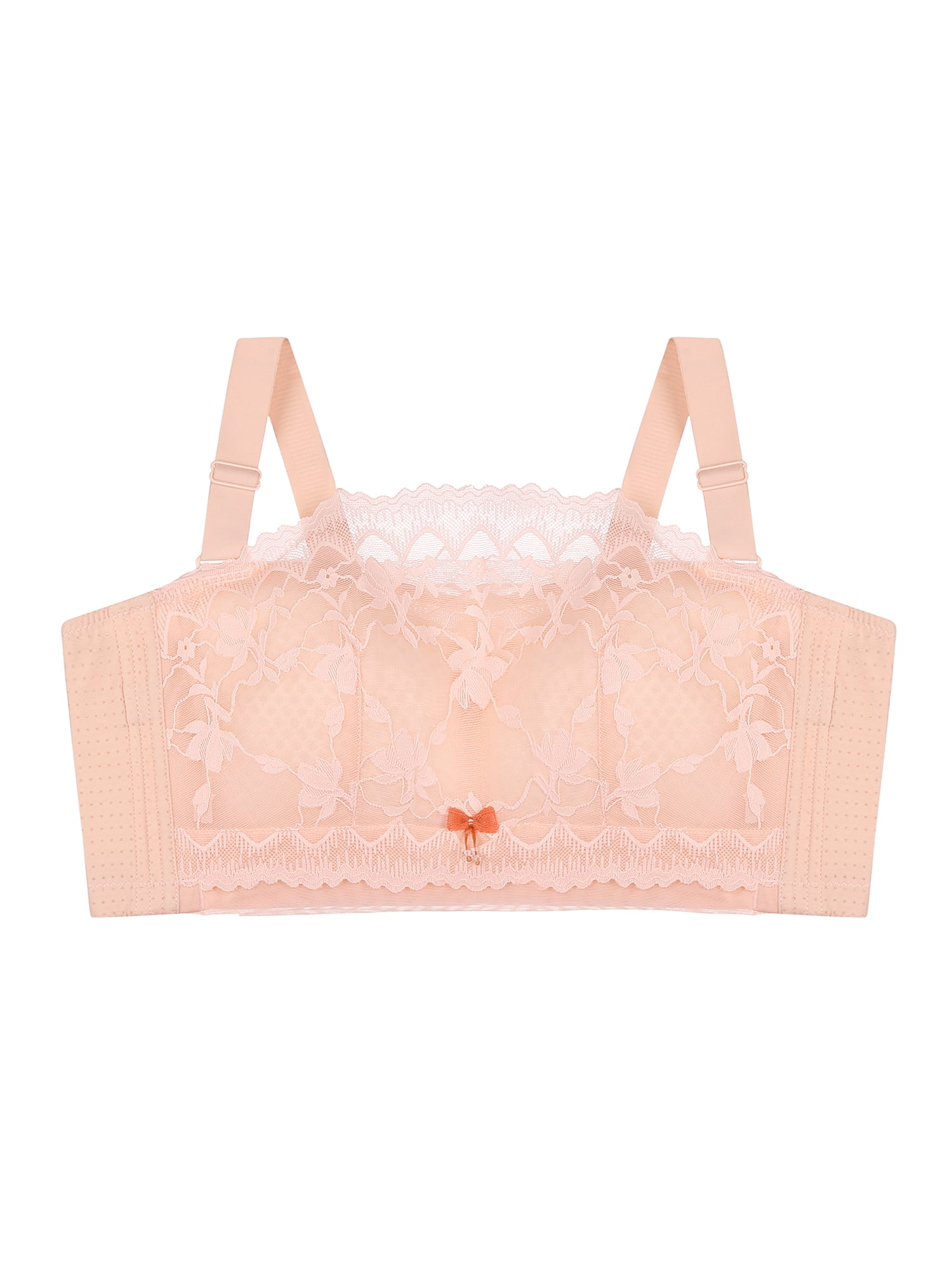 Unique Bargains Women's Plus Invisible Bandeau Bra Strapless Buckle ...