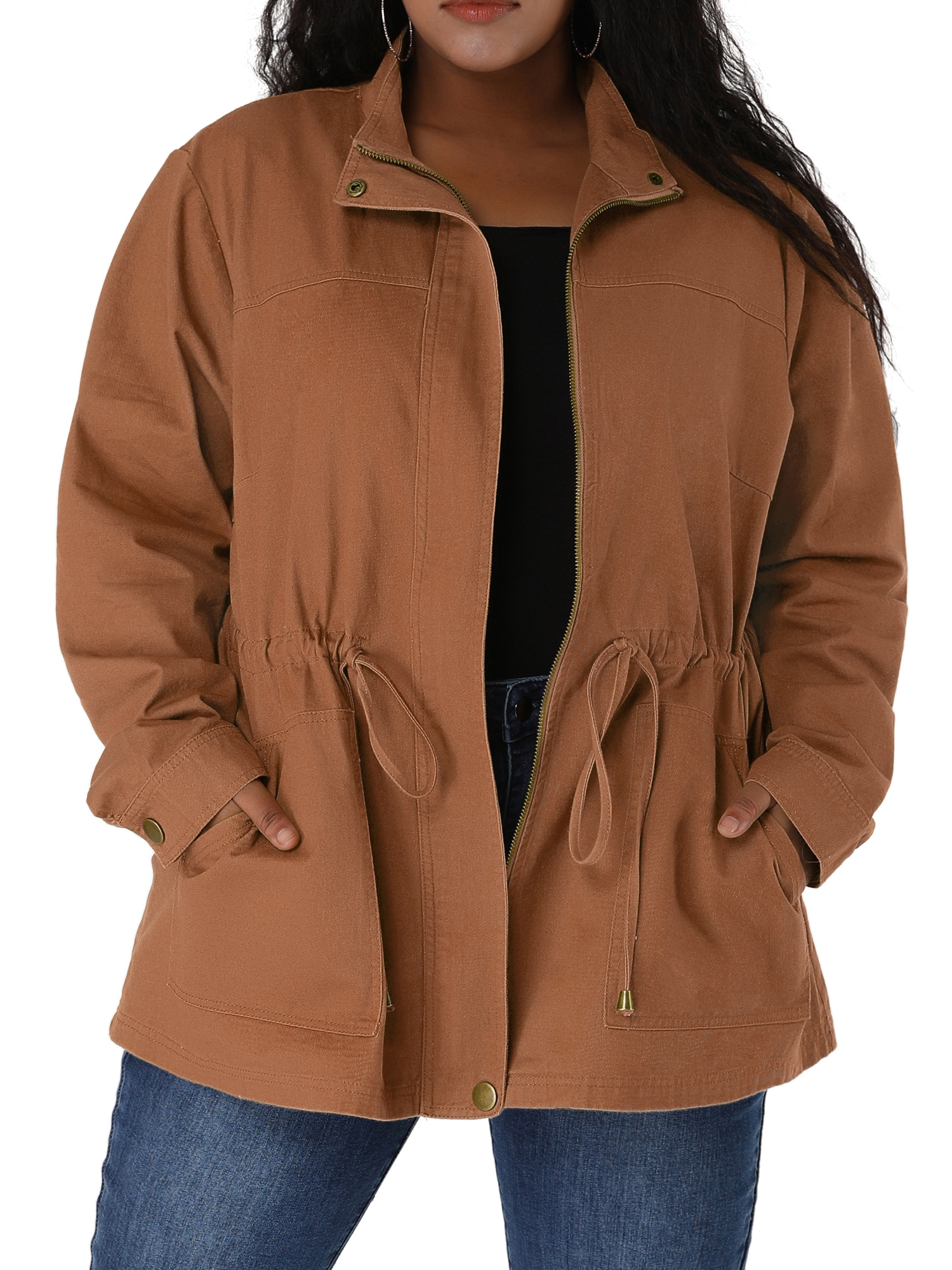 Time & Tru Women's Plus Waffle Knit Jacket - Walmart.com