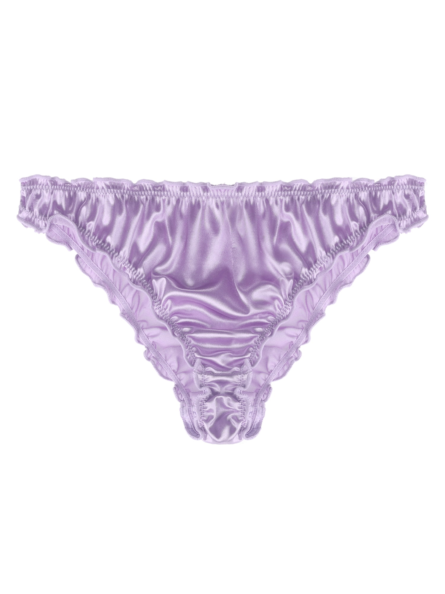 Unique Bargains Women's Plus Size Satin Brief Mid-Rise Hipster Stretchy ...