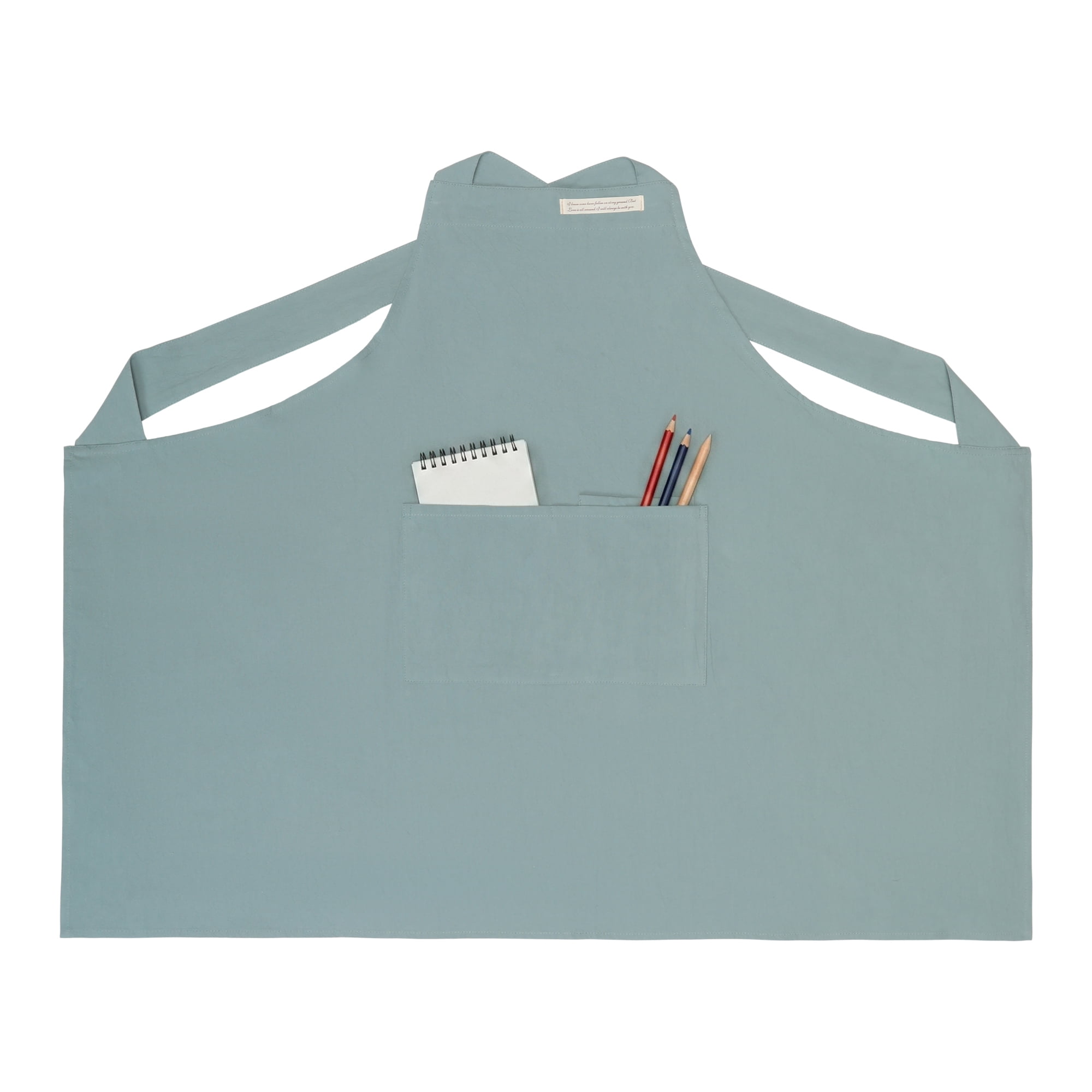 Unique Bargains Women with Pockets Kitchen Cotton Cooking Apron 31.4x41 ...