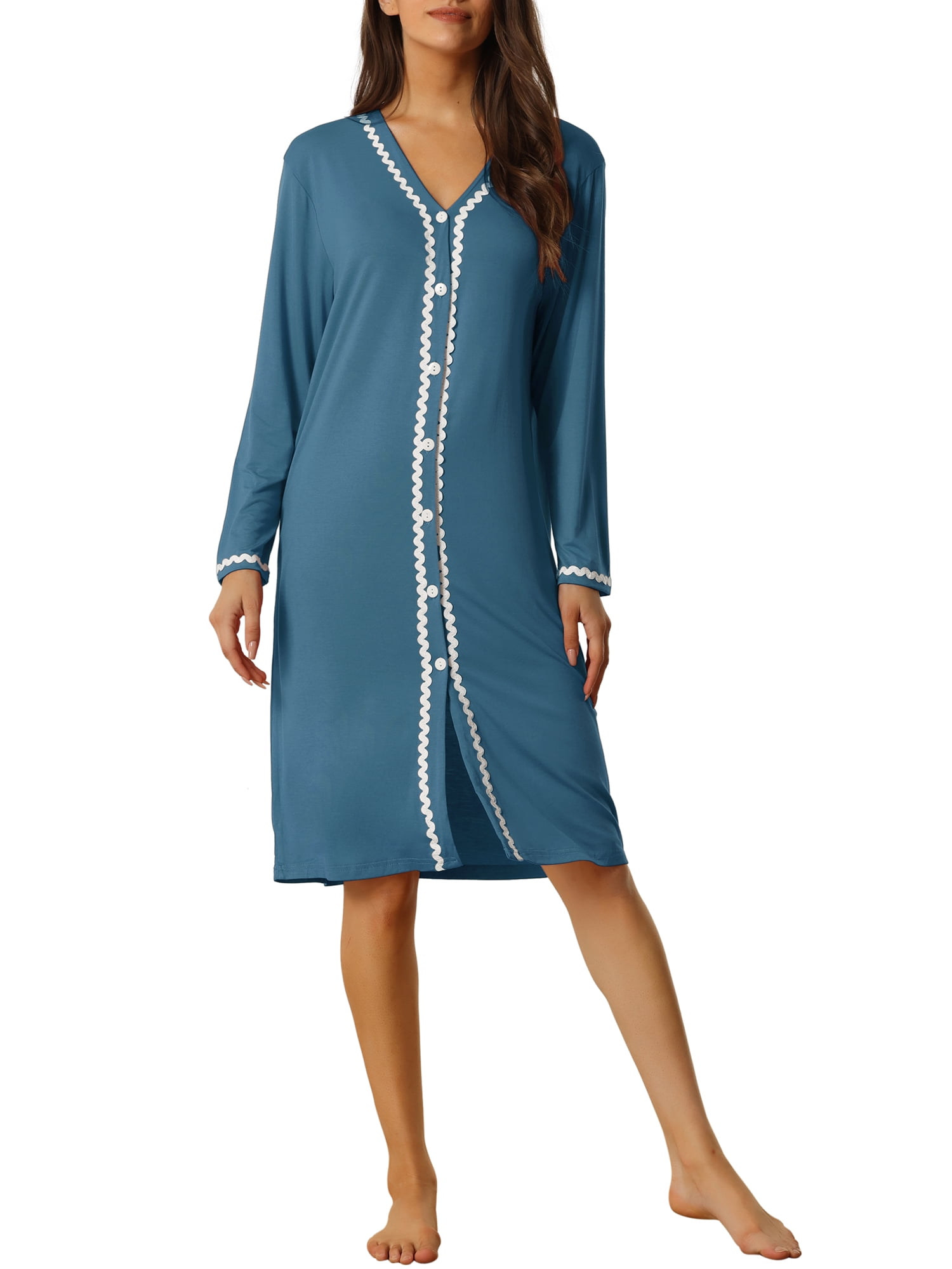 Bargains Nightshirt - Long Sleeve Pajama Sleepshirt - Walmart.com