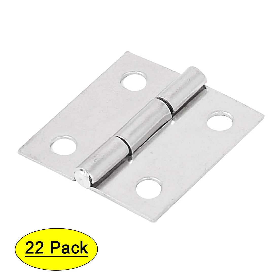 Unique Bargains Wood Case 1-inch Length Square Corner Stainless Steel ...
