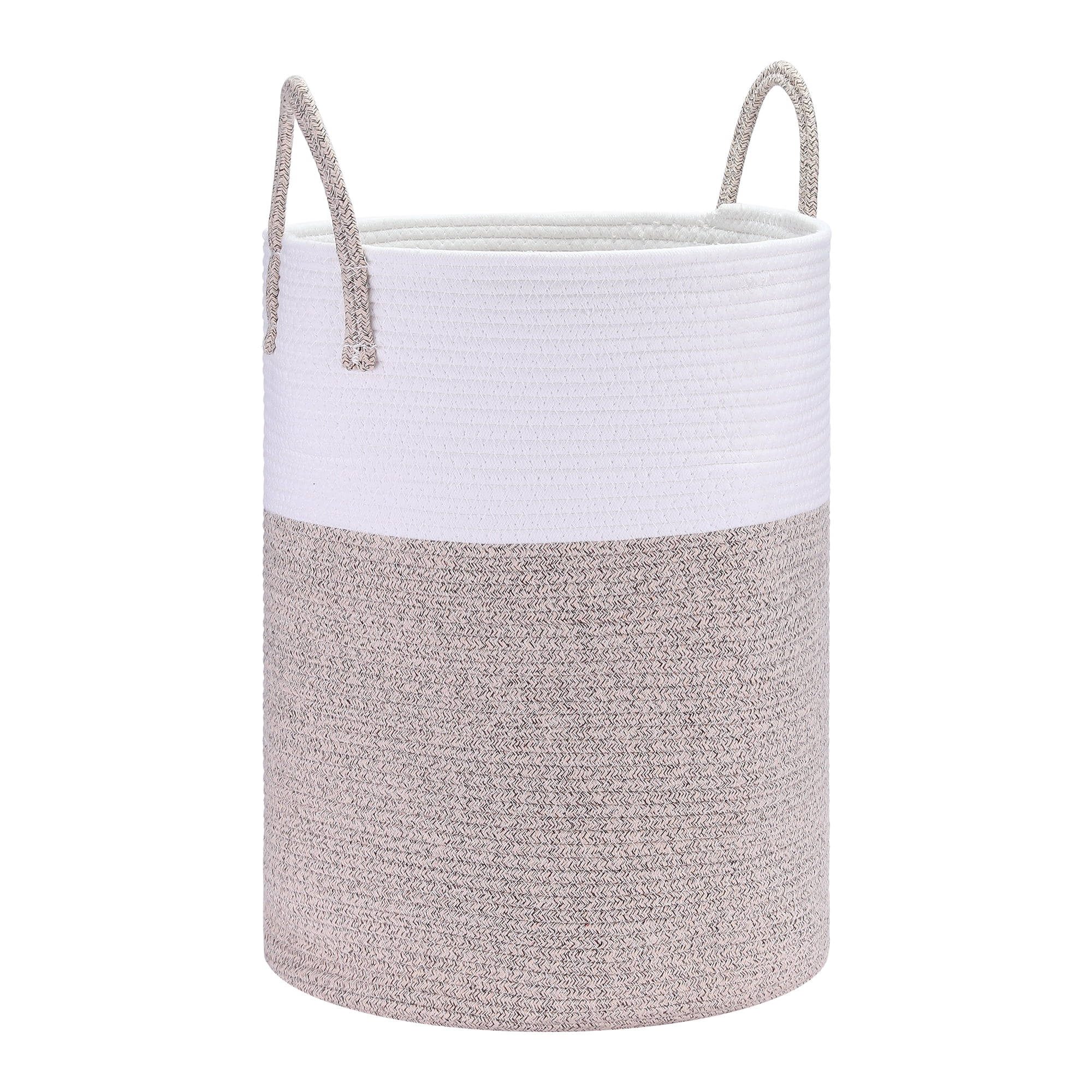 Unique Bargains Woven Storage Bin with Handles Shelf Storage Basket ...